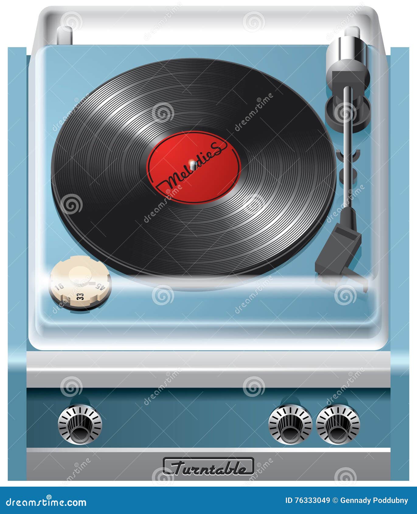 Vintage Turntable Tower Speakers Retro Hi-FI Stereo Components AI ...