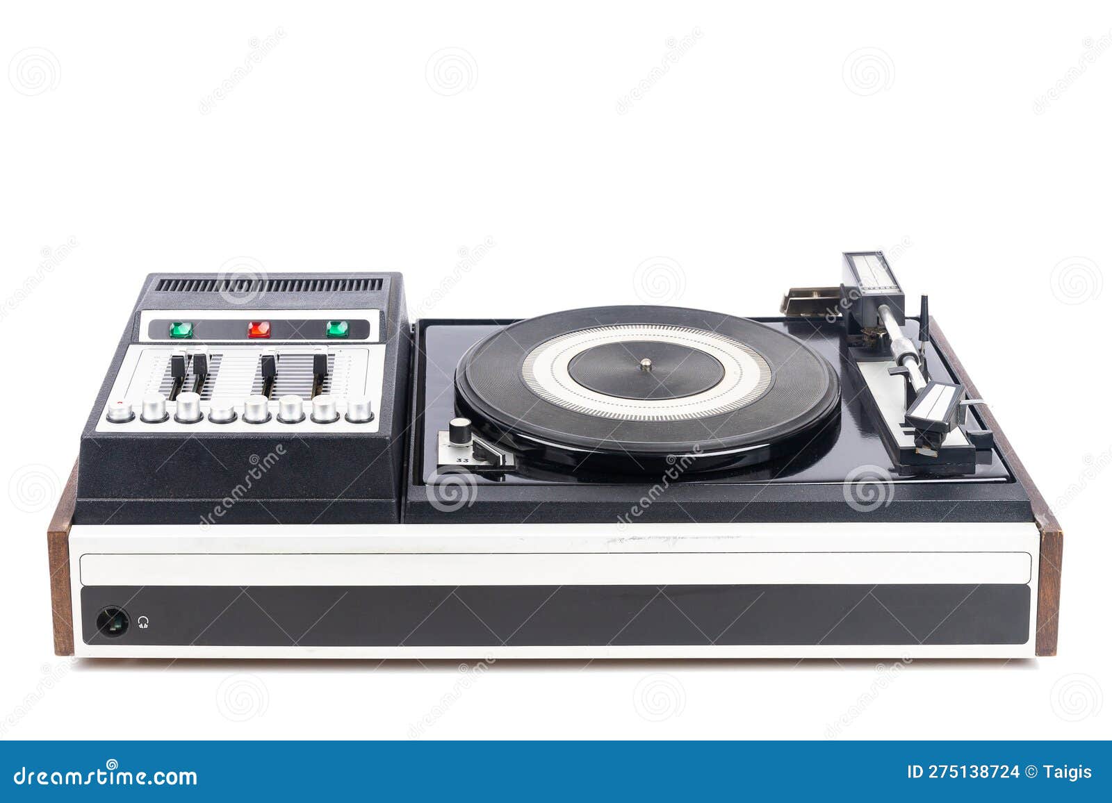 Vintage Turntable Record Player Stock Photo - Image of deck, audio ...