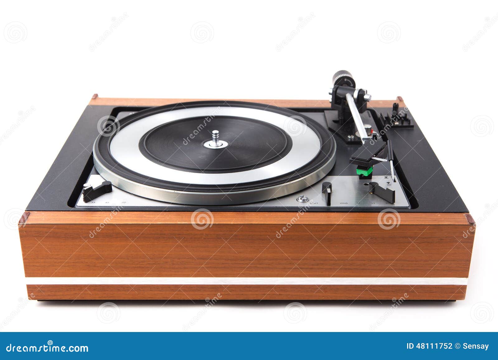 Vintage Turntable Vinyl Record Player Stock Photo - Image of turntable ...