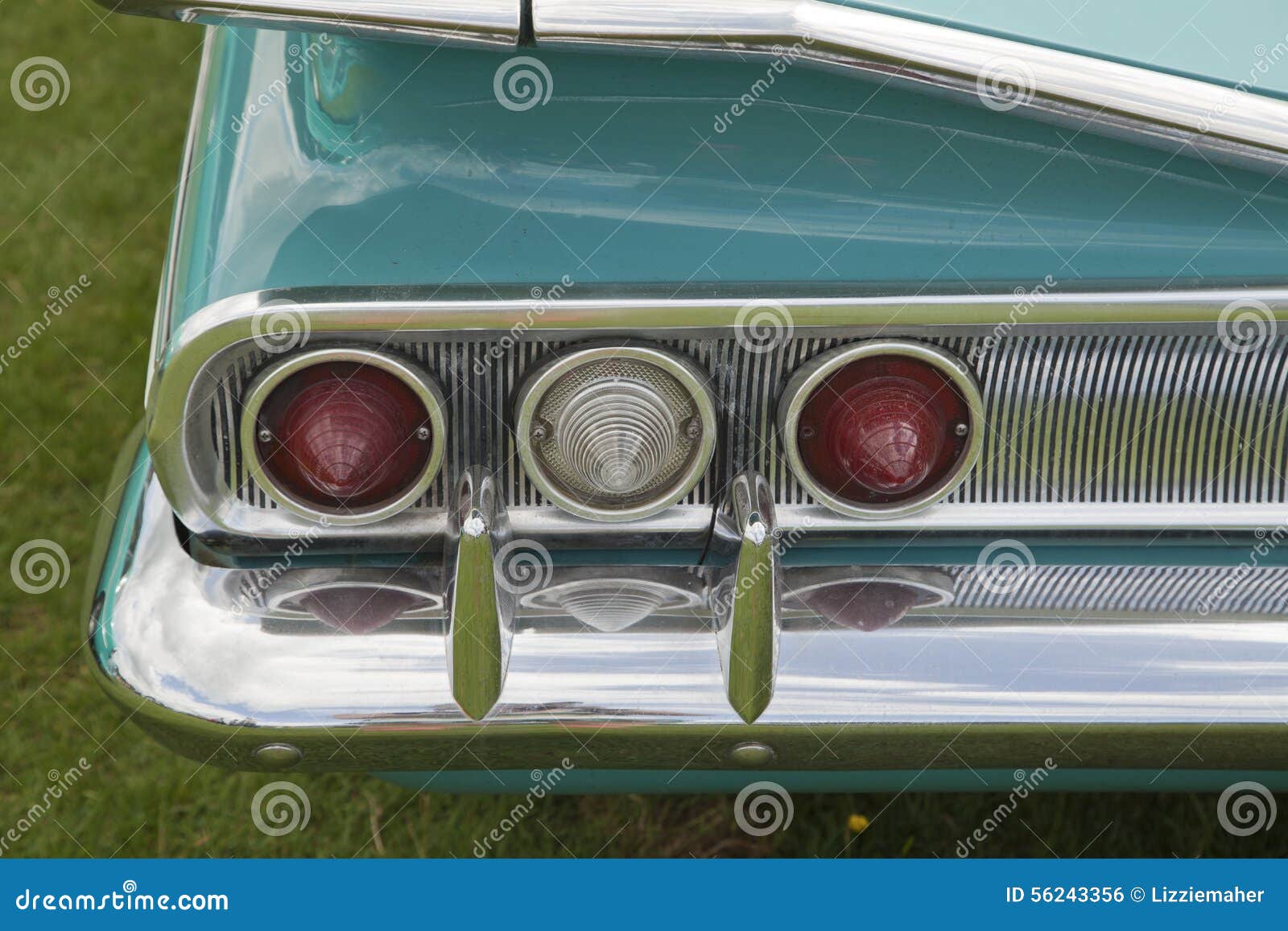 Vintage turquoise Car stock photo. Image of blue, chrome - 56243356