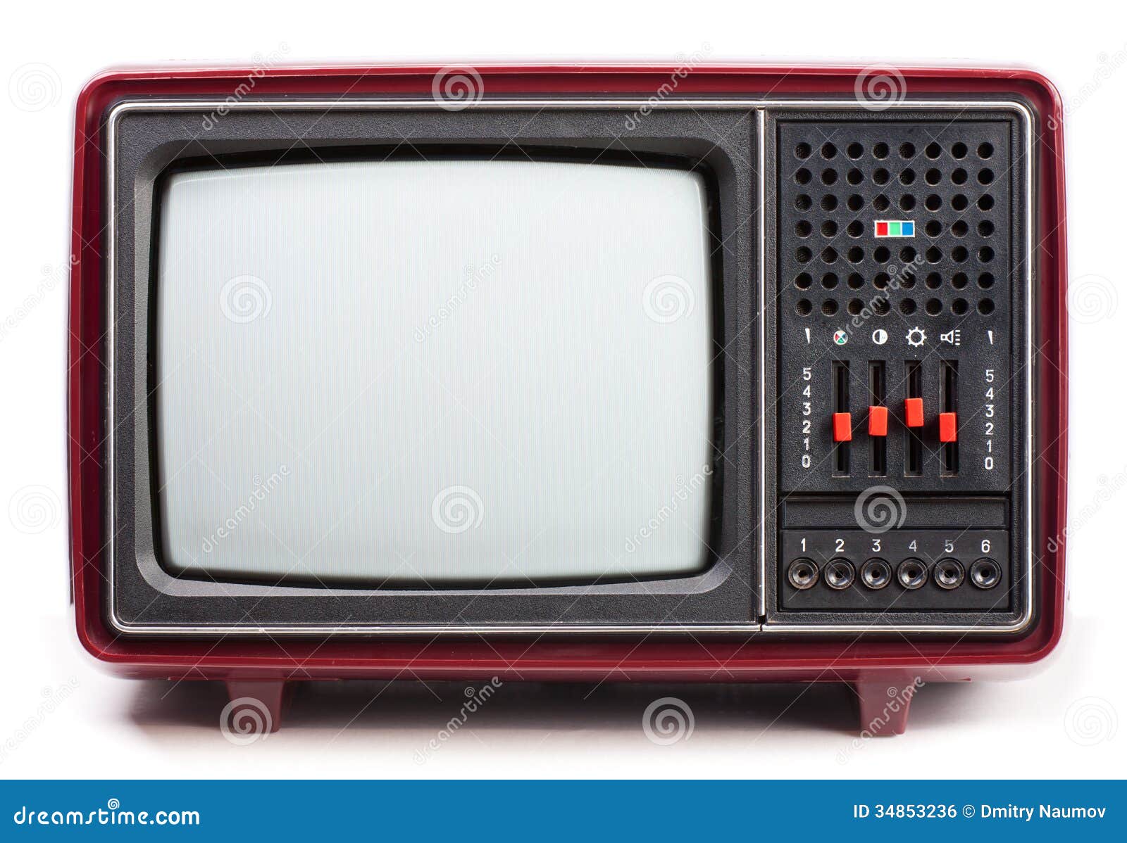 Vintage TV set stock photo. Image of 1980s, russian, television - 34853236