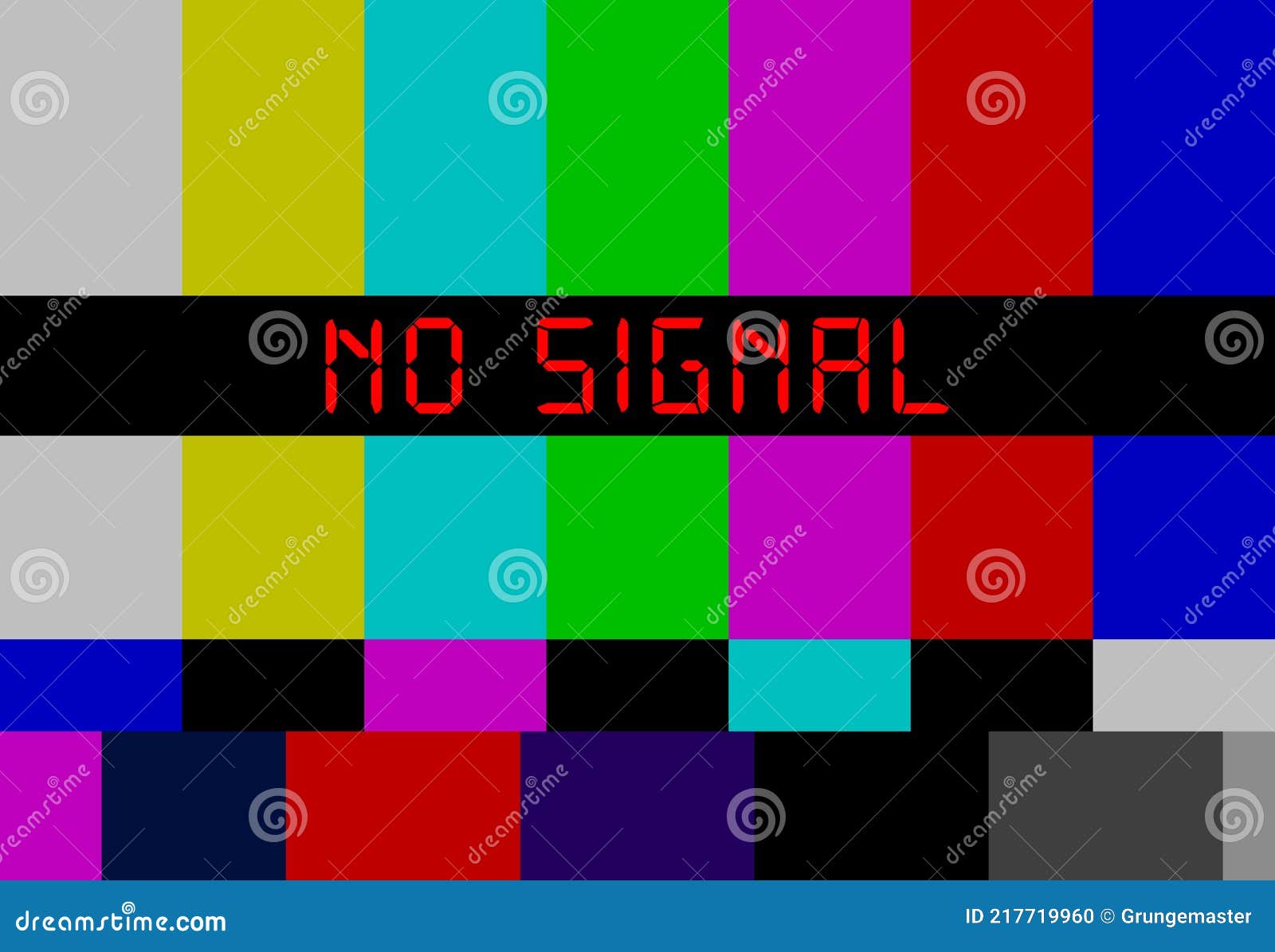 Vintage TV Test Pattern or Test Transmission with Caption No Signal ... Vintage TV Test Pattern or Test Transmission with Caption No Signal ...
