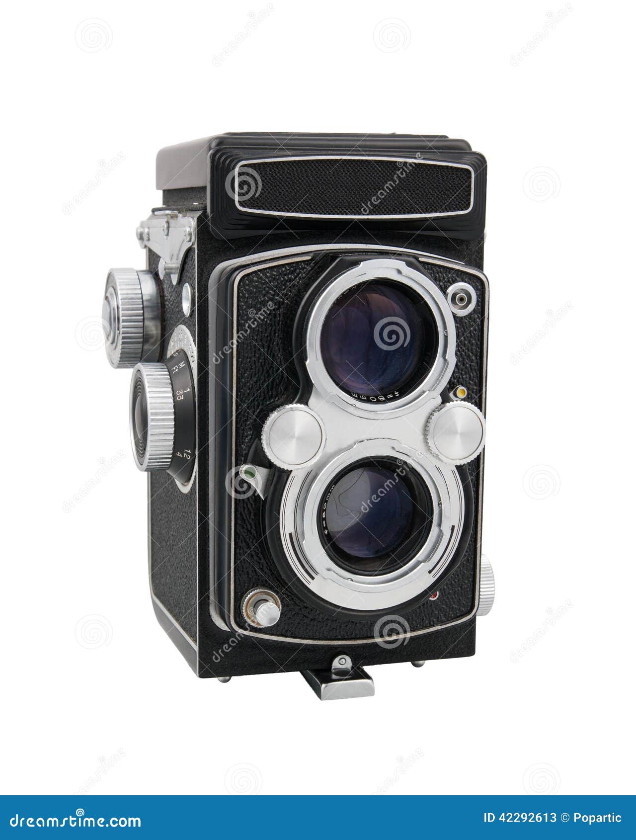 Vintage Twin-lens Reflex Camera Stock Image - Image of lens, retro ...