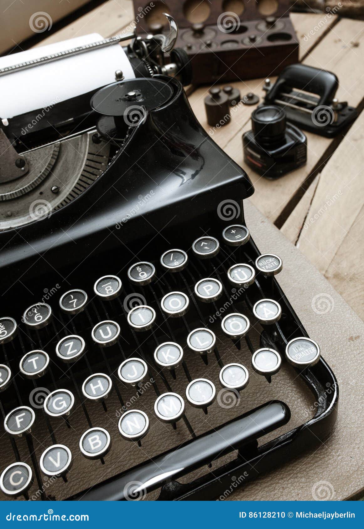Vintage Type Writer from 1920s Stock Photo - Image of classic, office ...