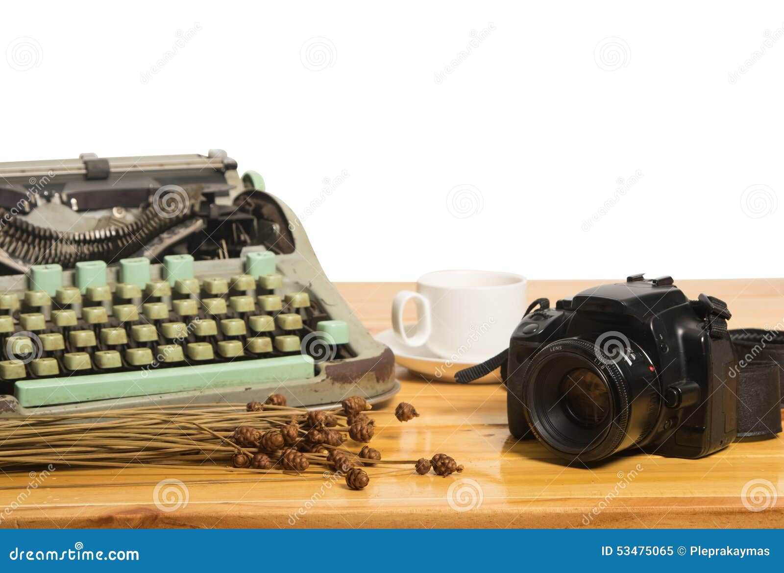 Journalist Equipment On An Old Wooden Floor Royalty-Free Stock Image ...