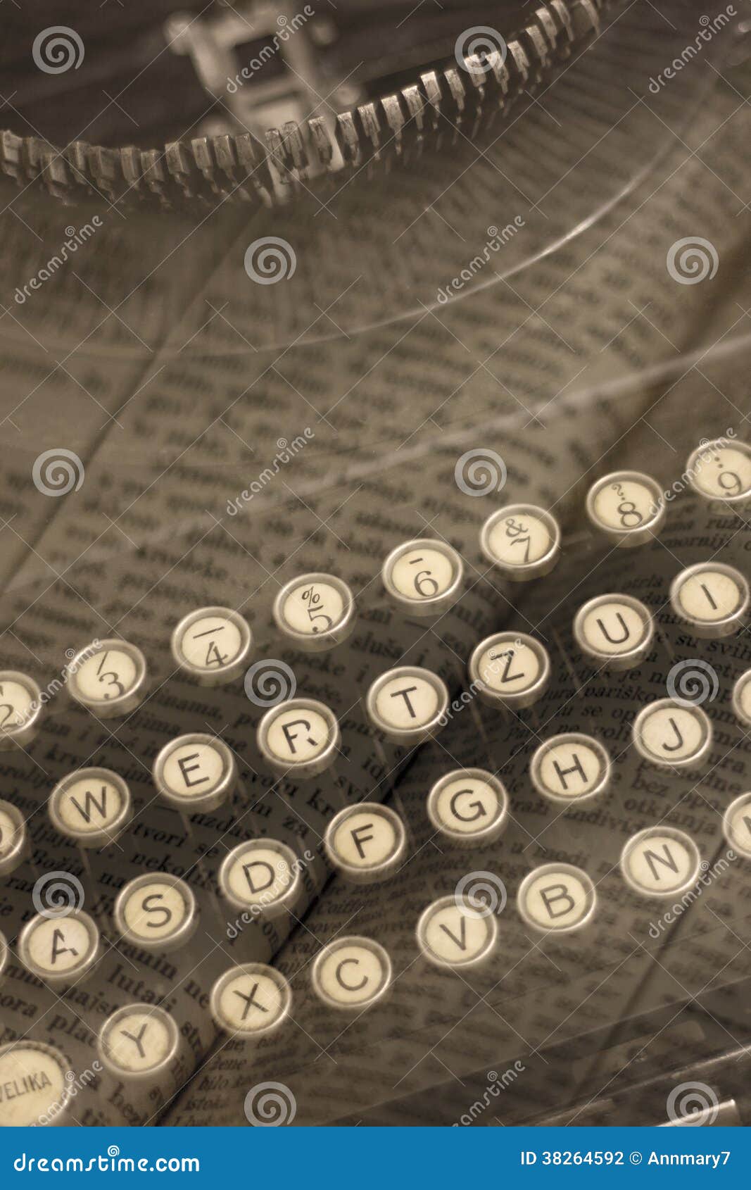Vintage typewriter collage stock photo. Image of equipment - 38264592