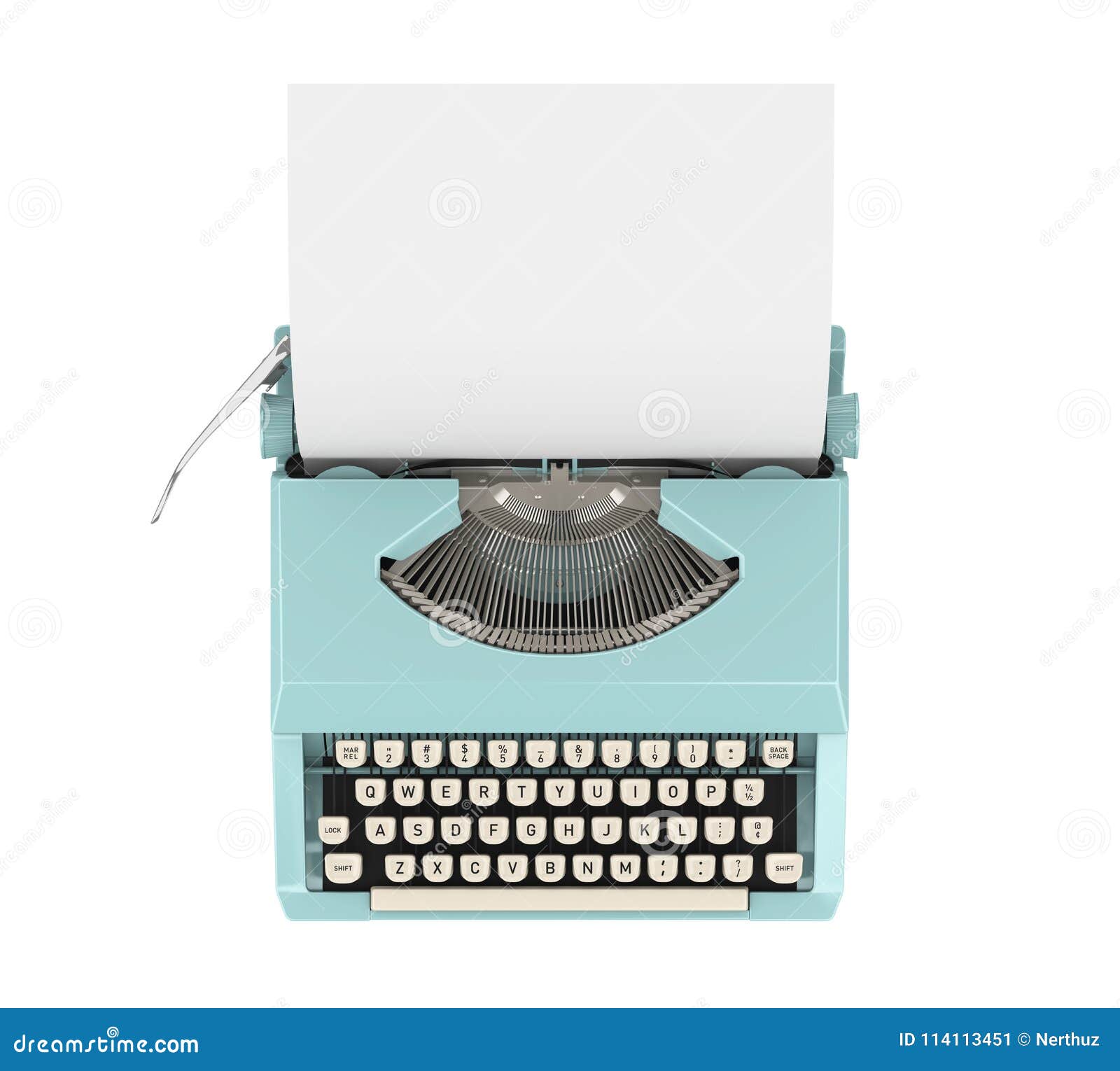 Vintage Typewriter With QWERTZ Layout Royalty-Free Stock Photo ...