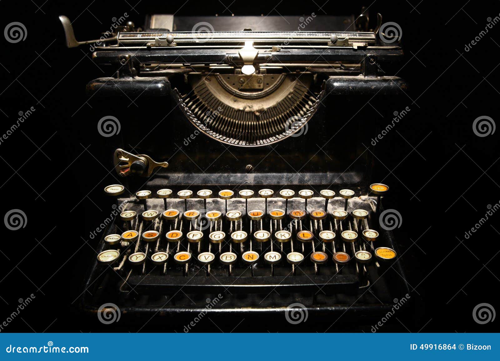 Vintage Typewriter Keyboard Stock Photo - Image of rusty, dirty: 49916864