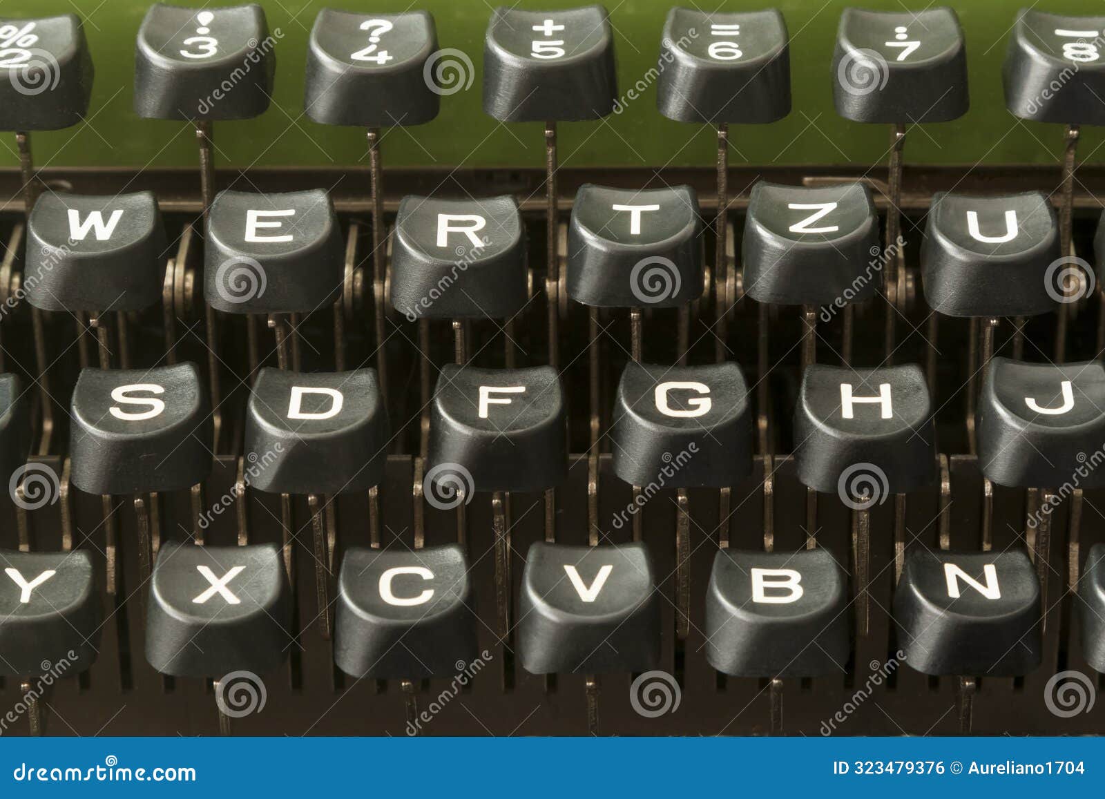 Vintage Typewriter Keyboard Stock Photo - Image of communication ...