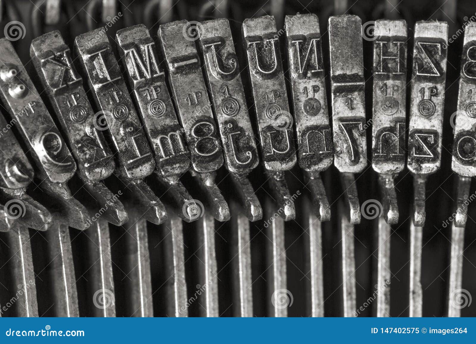 Vintage typewriter letters stock image. Image of detail - 147402575