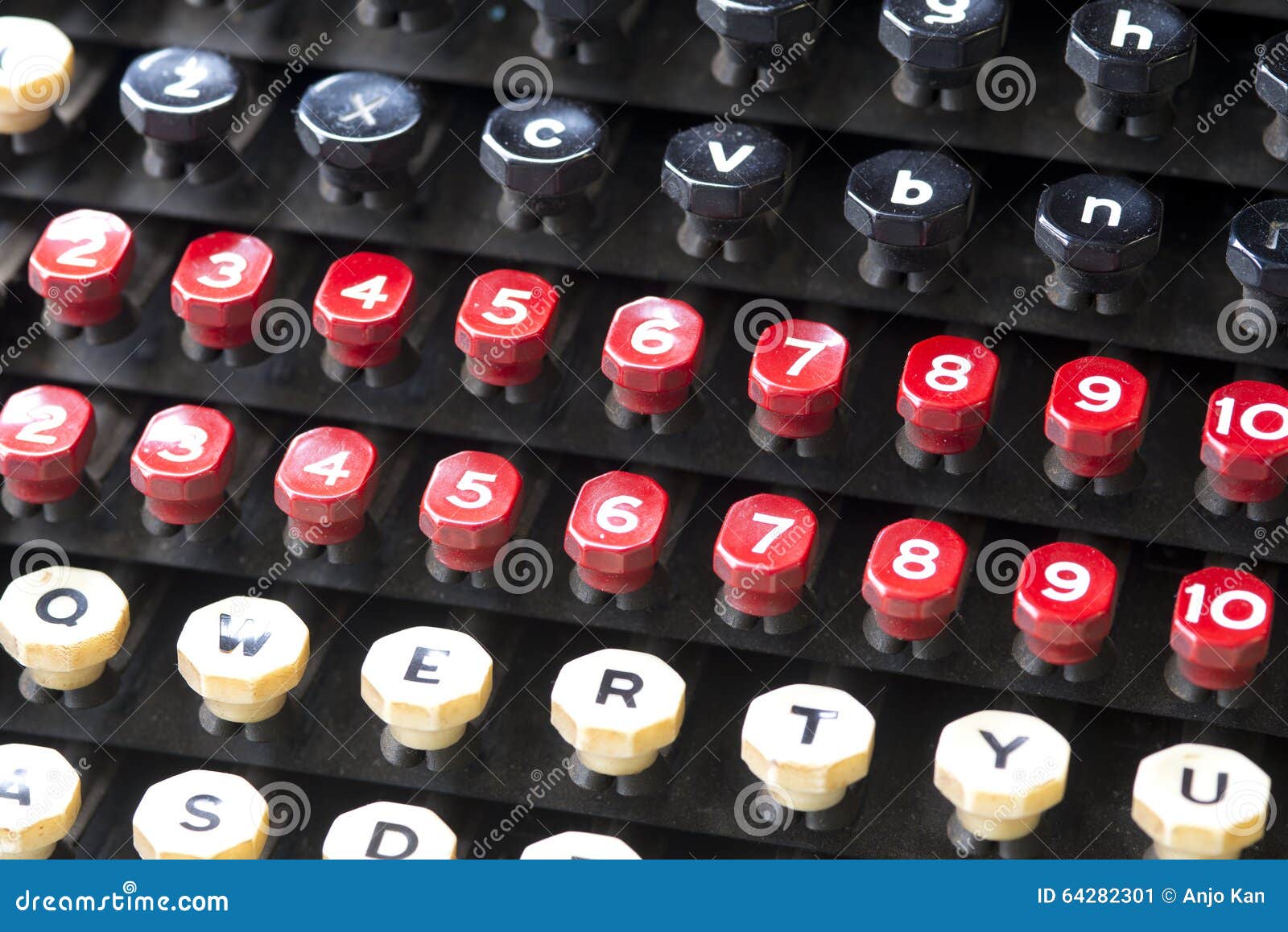 Vintage typewriter stock image. Image of press, sign - 64282301