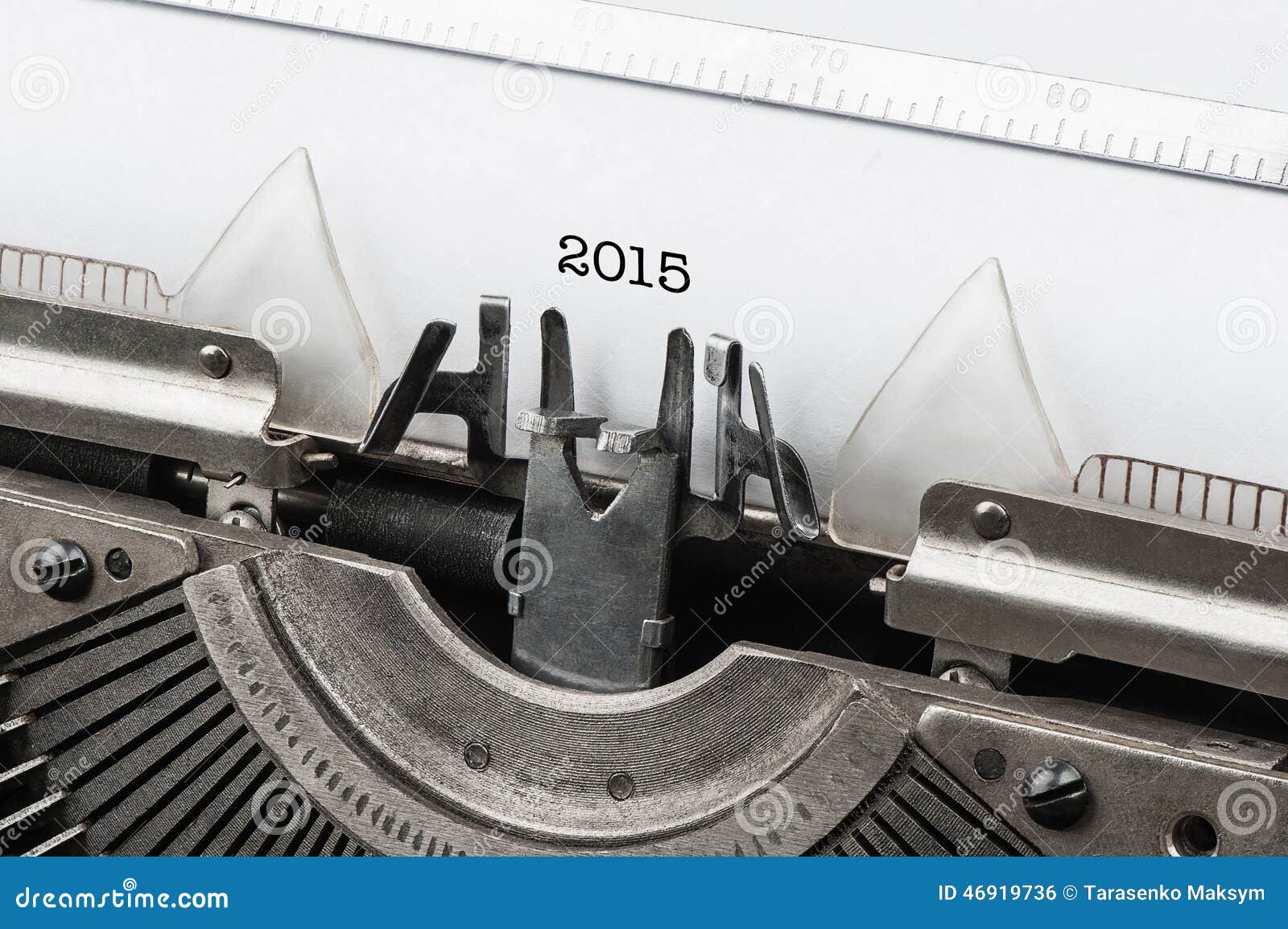 Old Numbers By Typewriter. Vintage Font Royalty-Free Stock Photo ...