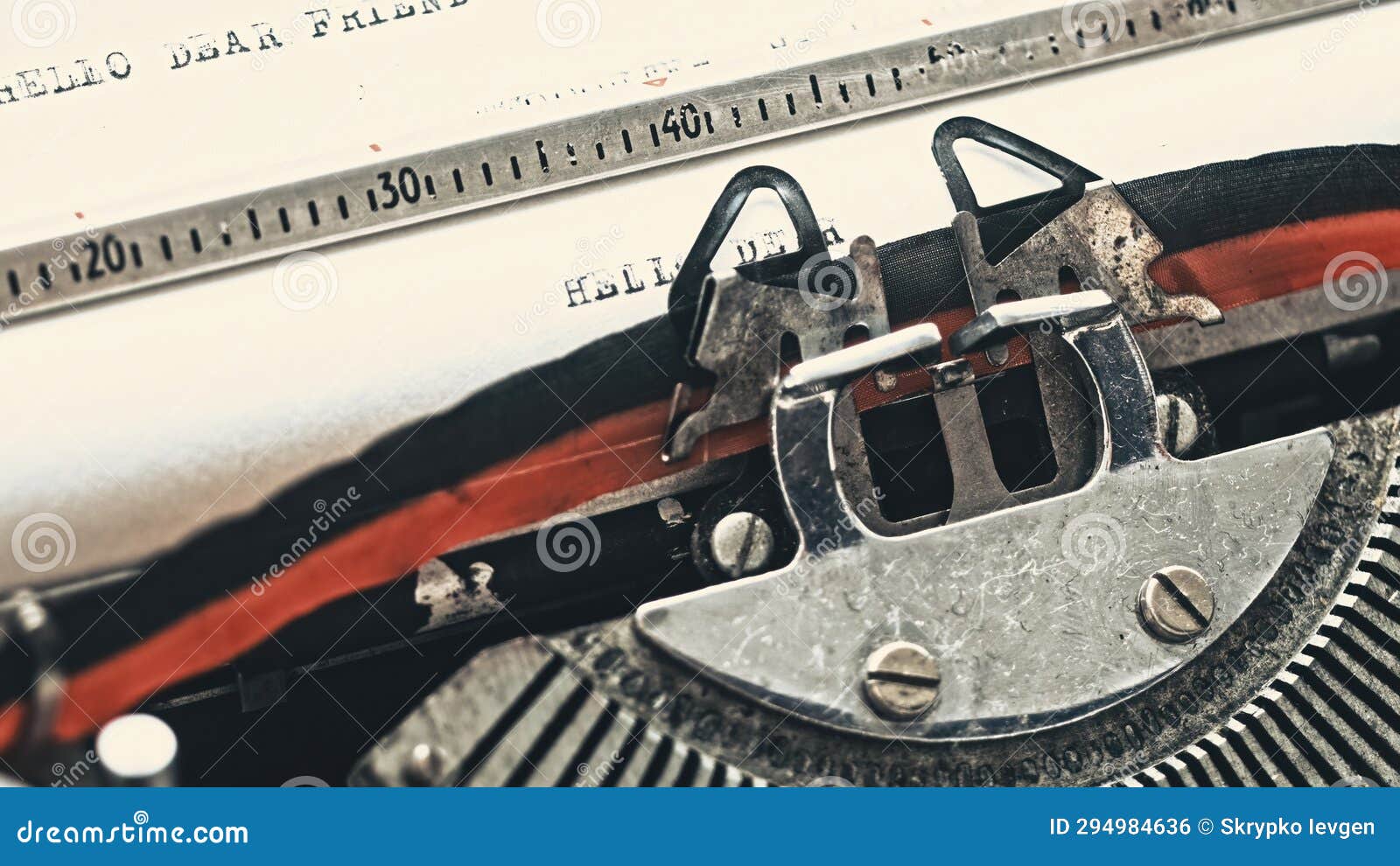Vintage Typewriter with Text Chapter One Stock Photo - Image of typo ...