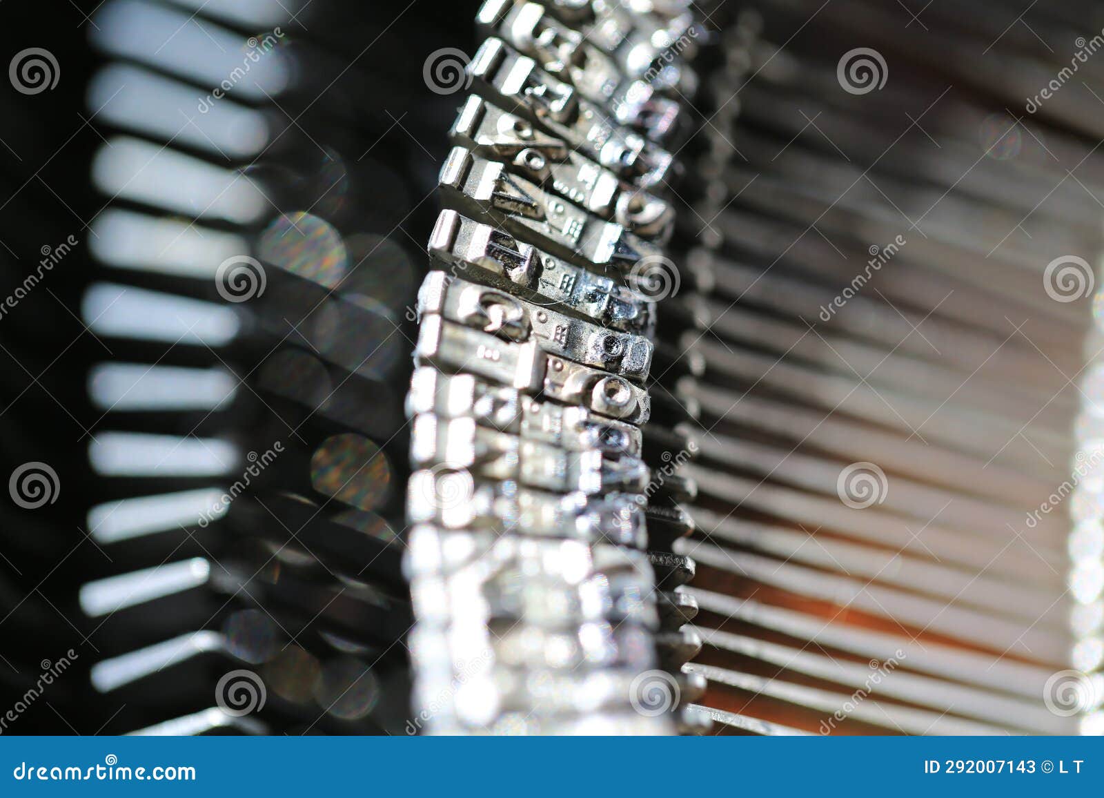 Vintage Typewriter Type Buttom Inside Stock Image - Image of alphabet ...