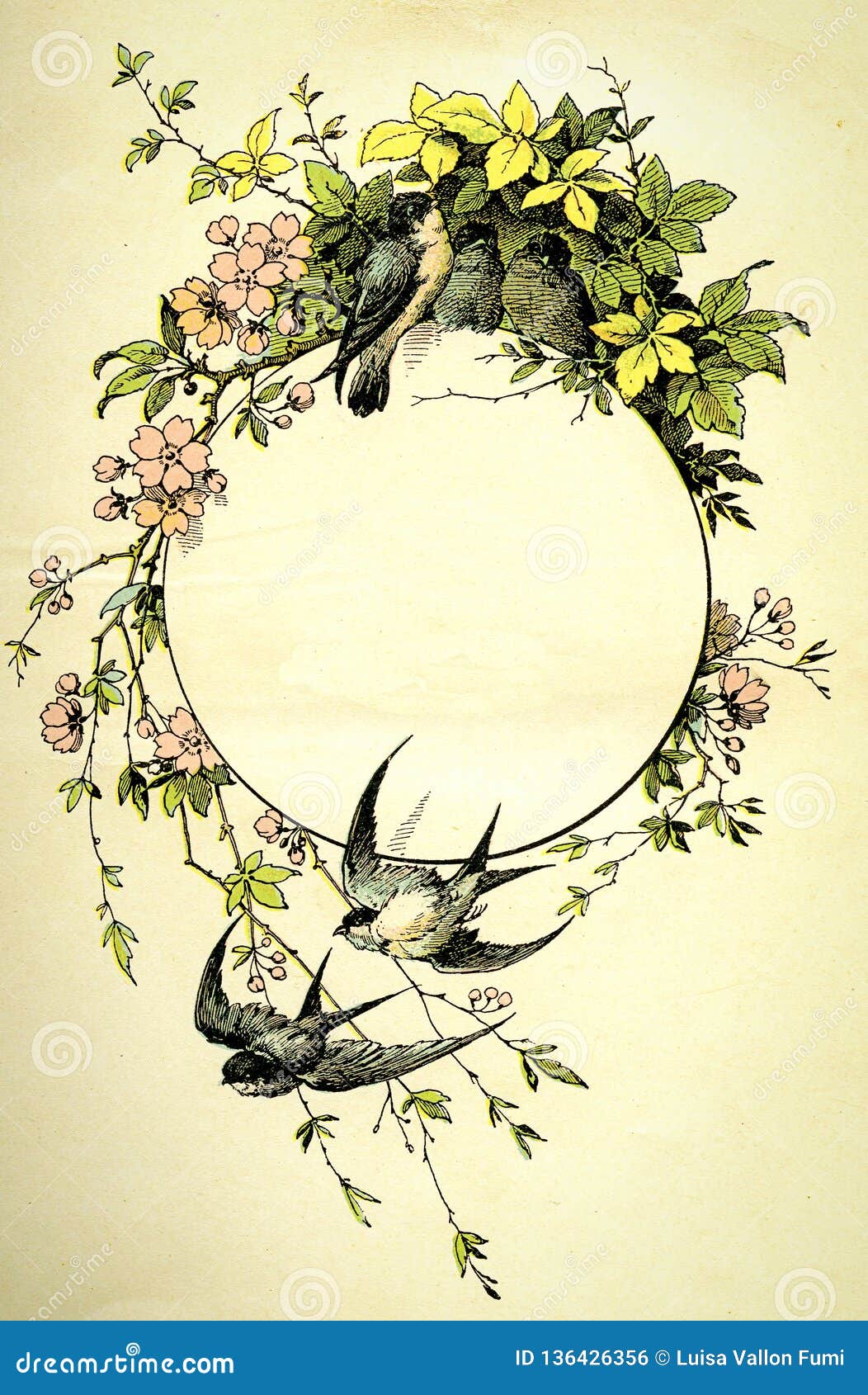 Vintage Typographic Chapter Decoration, Spring Stock Illustration ... Vintage Typographic Chapter Decoration, Spring Stock Illustration ...
