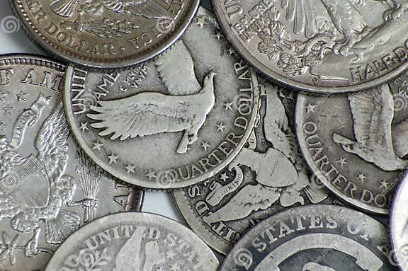 Vintage US coins stock image. Image of change, coin, money - 1746611