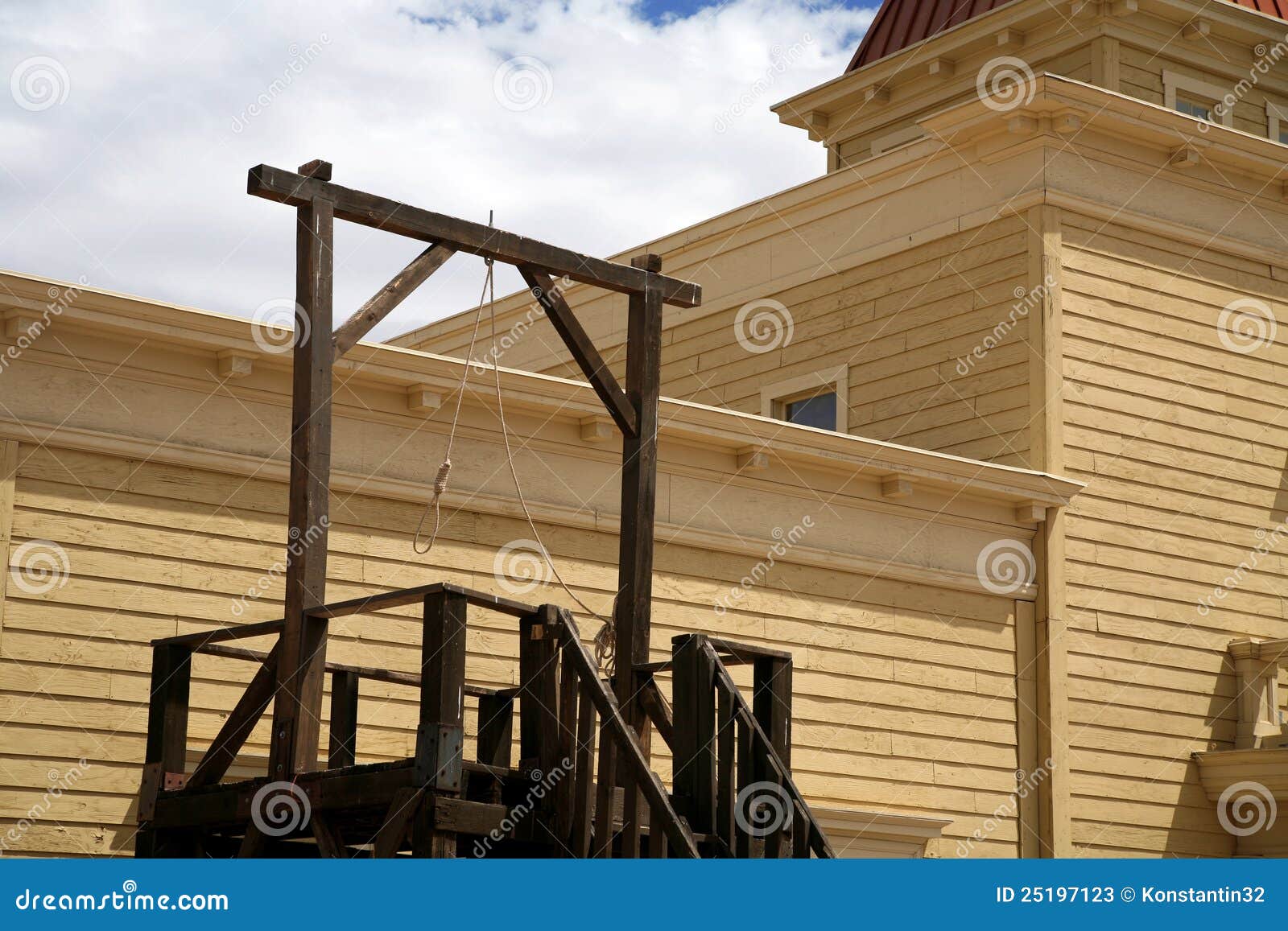 Vintage USA gallows stock image. Image of kill, neck - 25197123