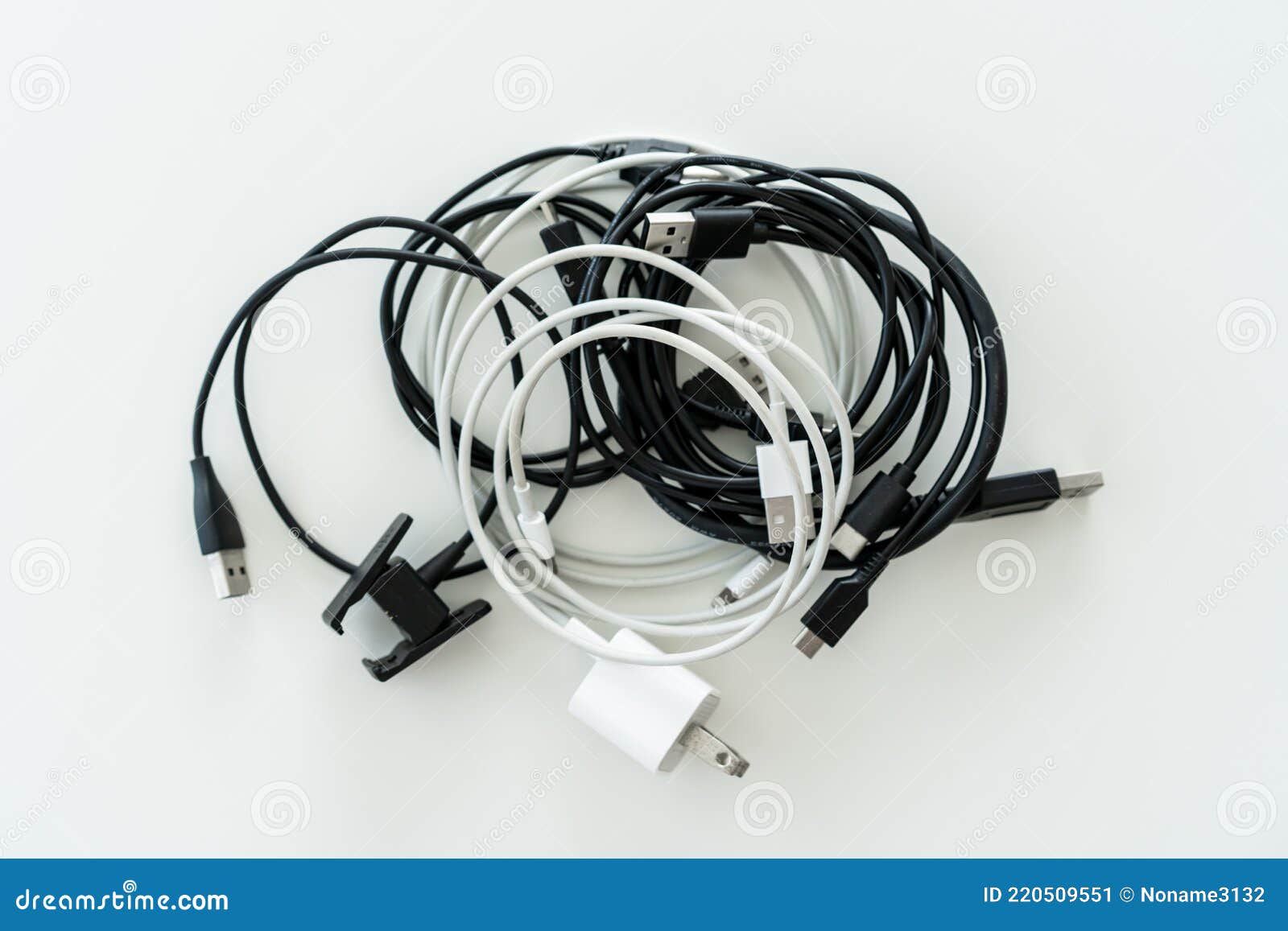 Vintage USB Cables on the Table. Stock Image - Image of peripheral ...