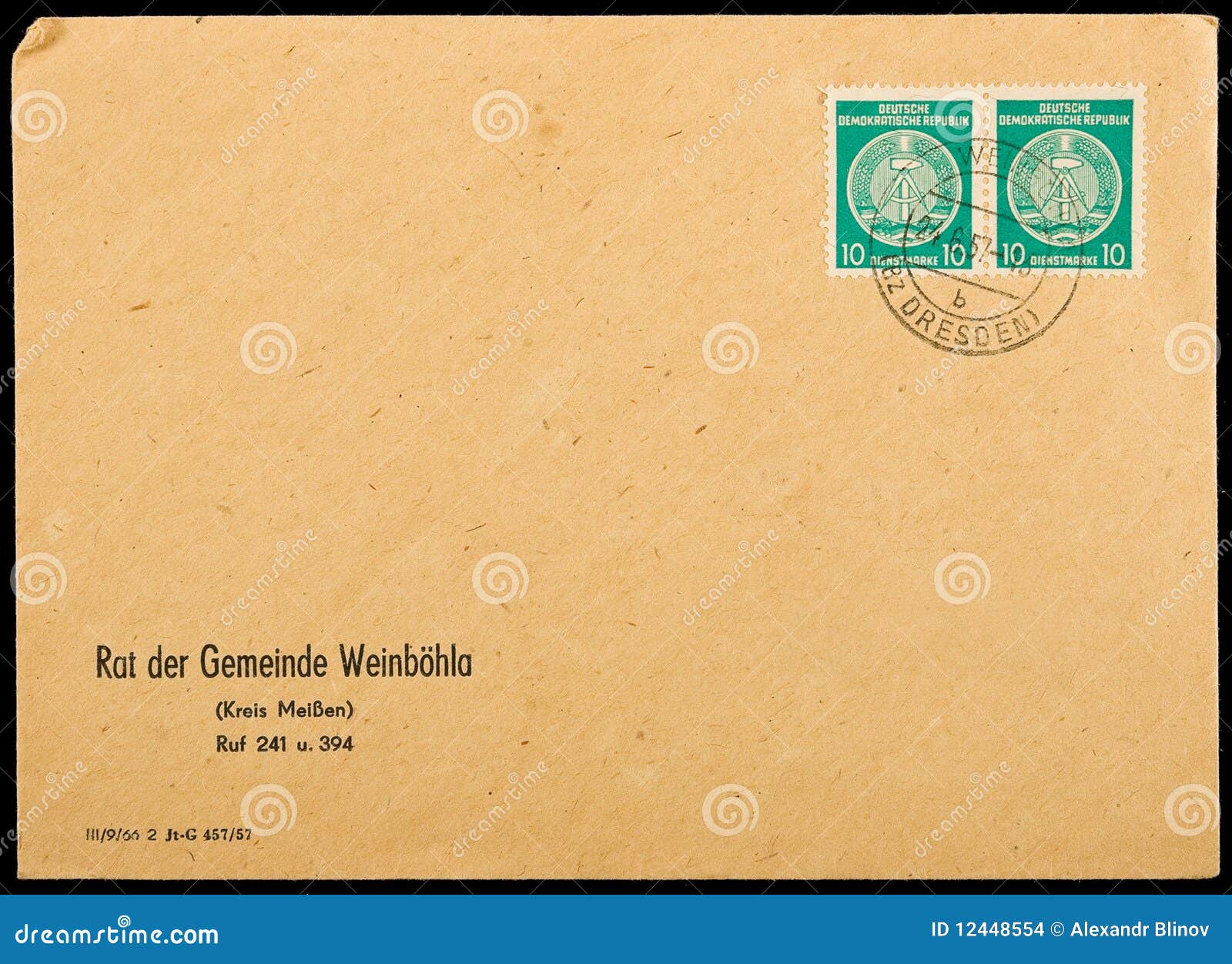 Vintage Used Mailing Envelope Editorial Stock Image - Image of history ...