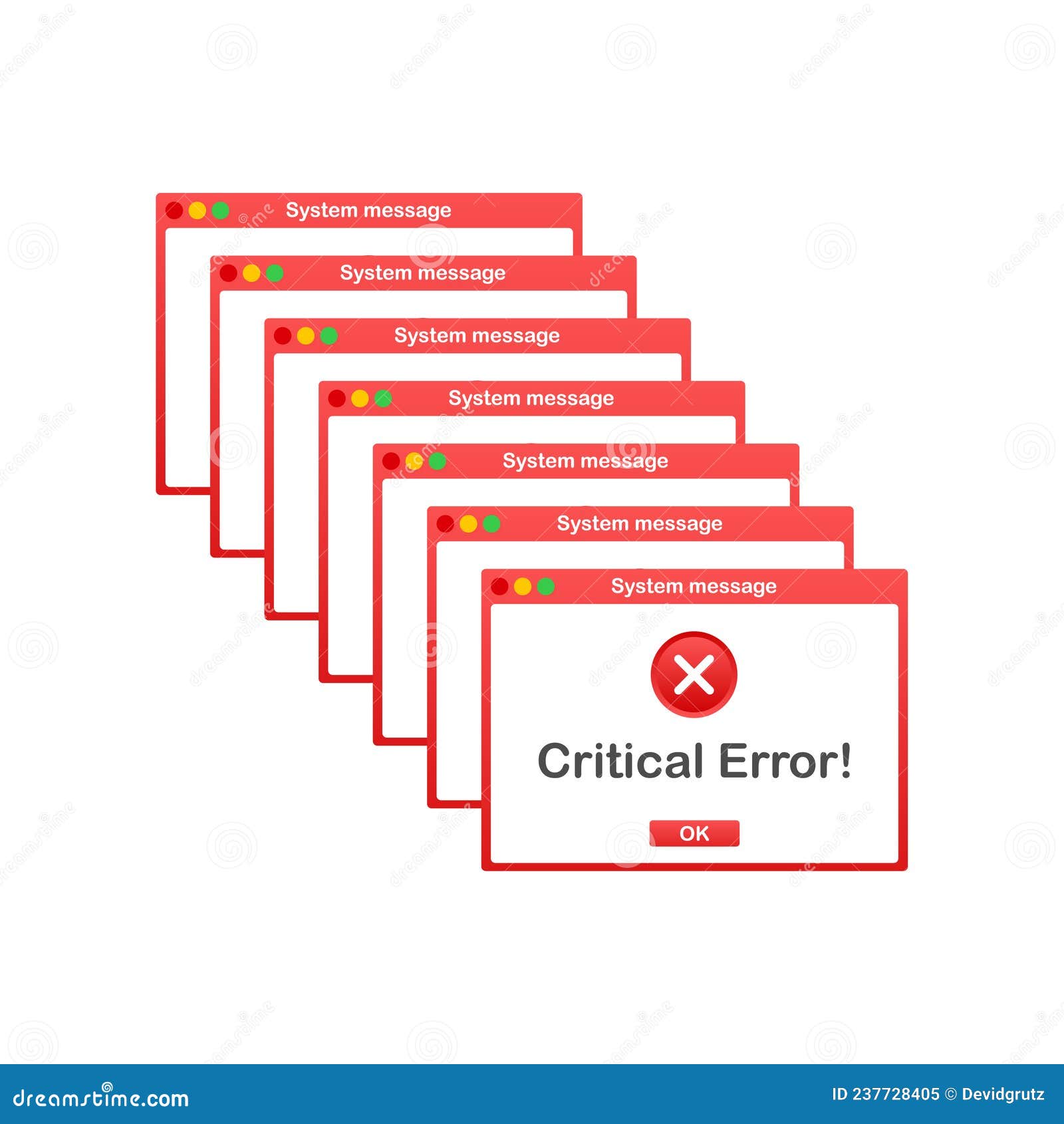 Vintage User Interface. Critical Error Warning Message. Vector Stock ... Vintage User Interface. Critical Error Warning Message. Vector Stock ...