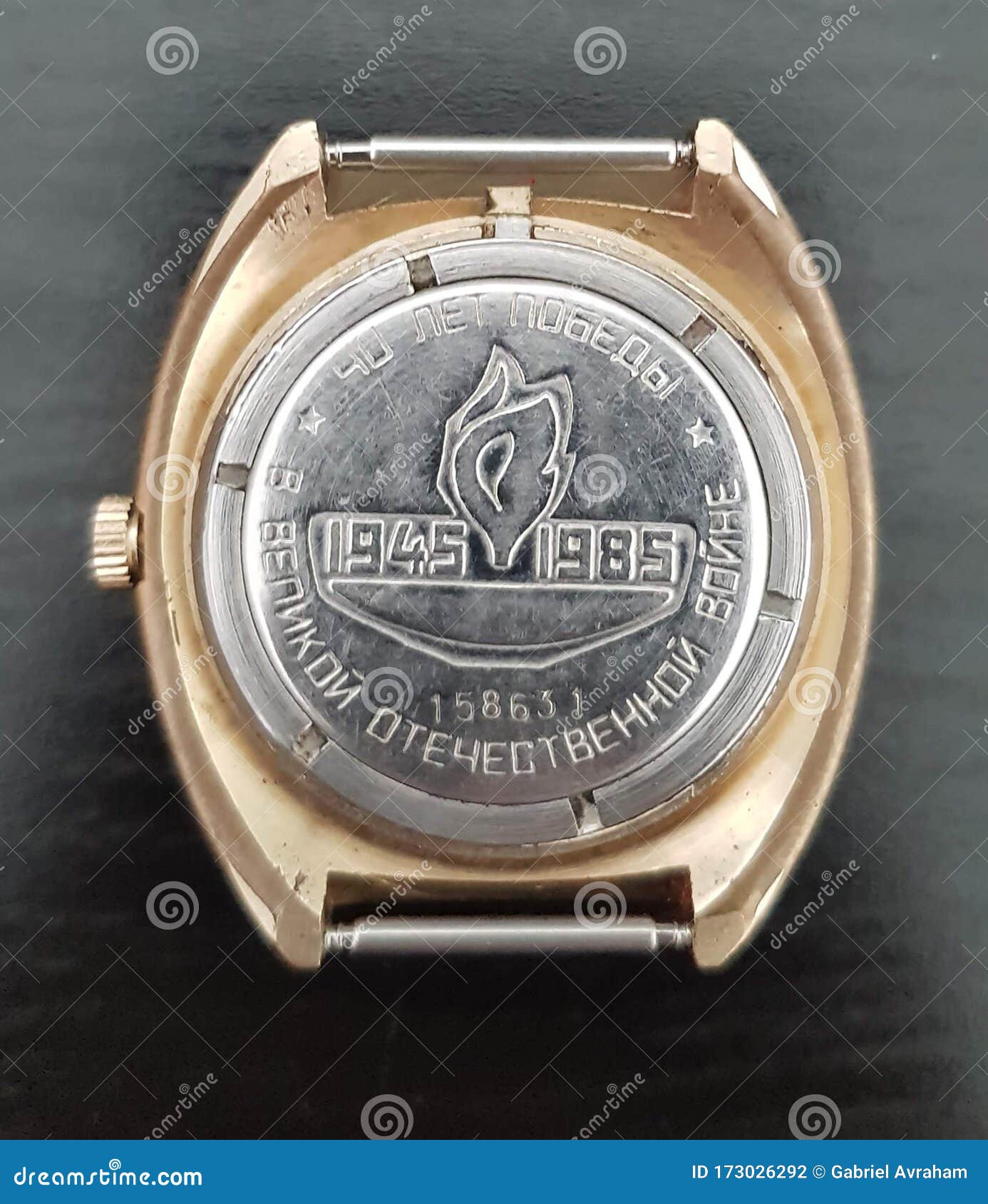 VINTAGE USSr Soviet Mechanical Watch Editorial Photography - Image of ...