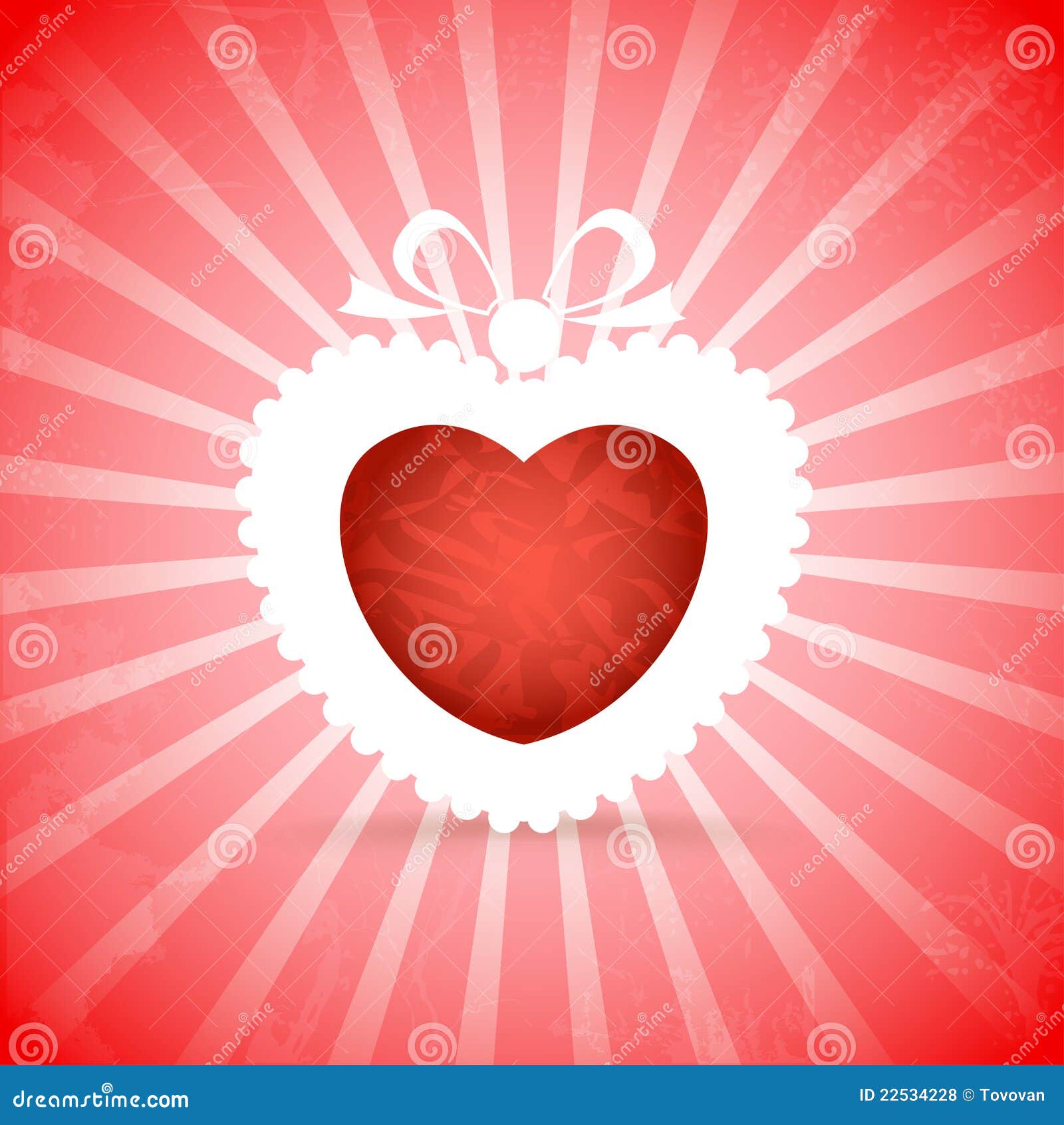 Vintage Valentine Background Stock Vector - Illustration of background ...