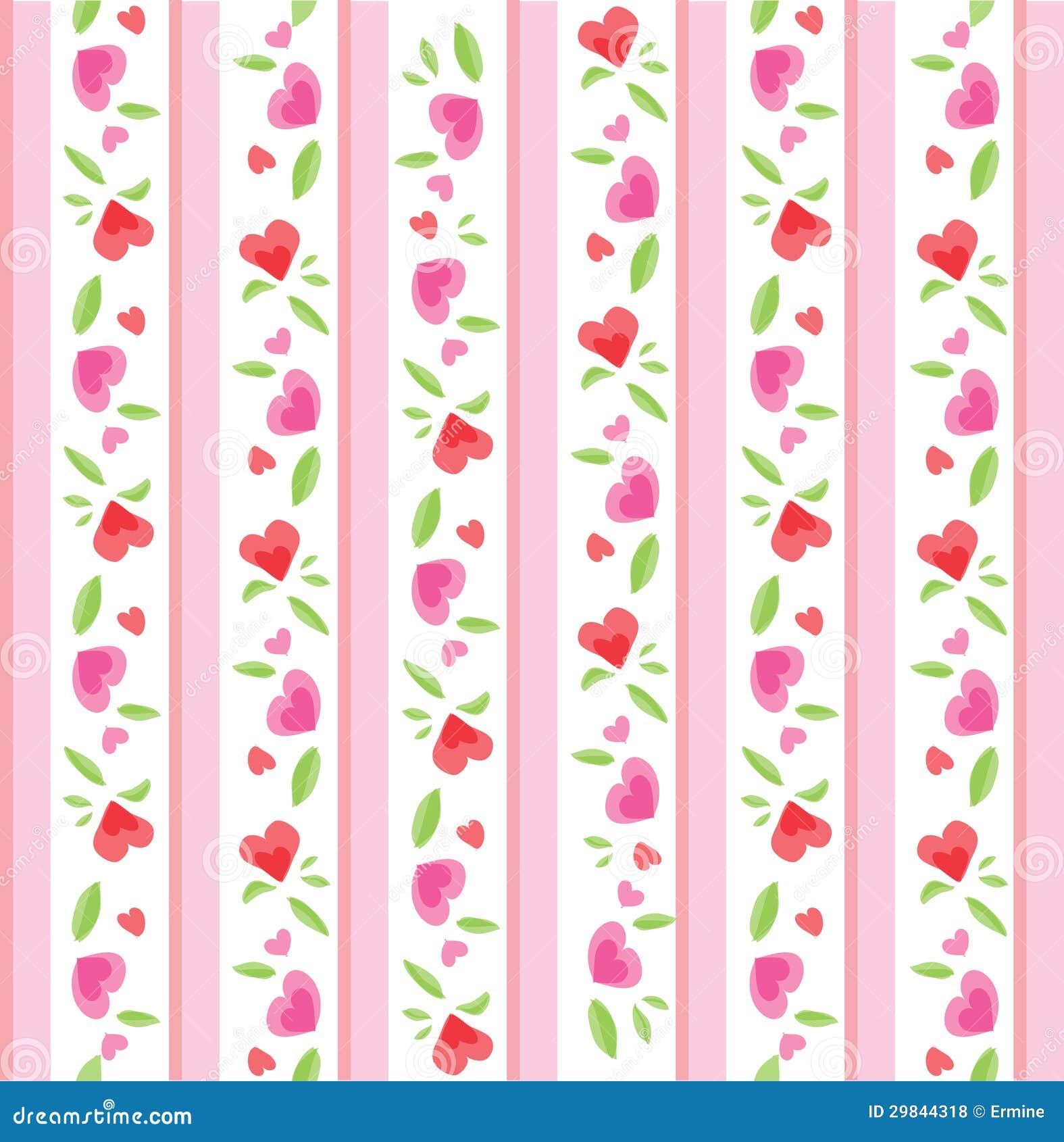 Vintage Valentine Pattern stock vector. Illustration of flora - 29844318