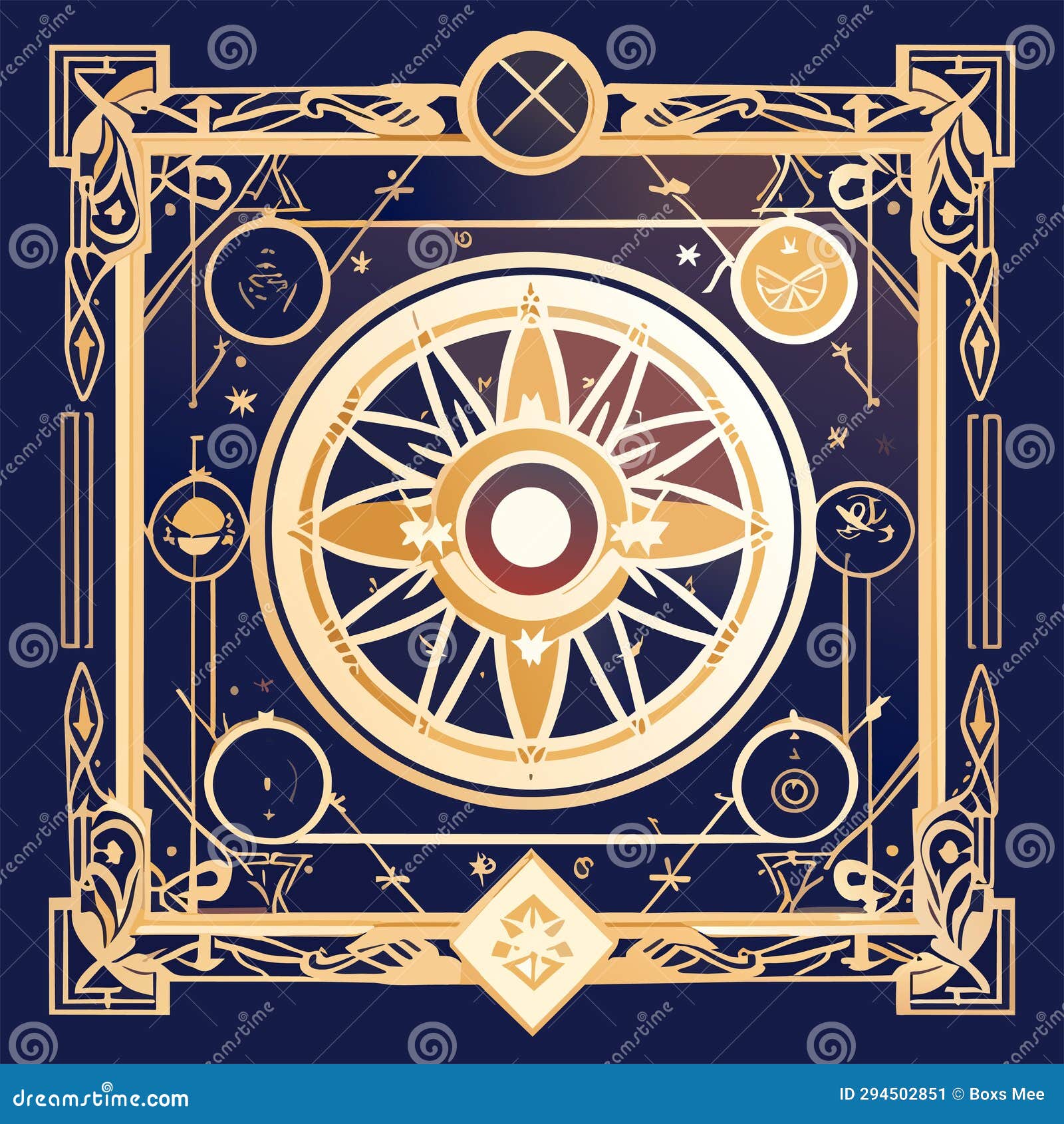 Vintage Vector Background with Compass. Vector Illustration. EPS 10 ...