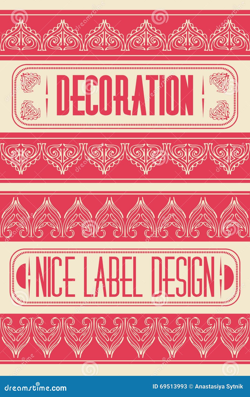 Vintage Vector Cool Labels Decoration Elements, Frames, Nice Label ...