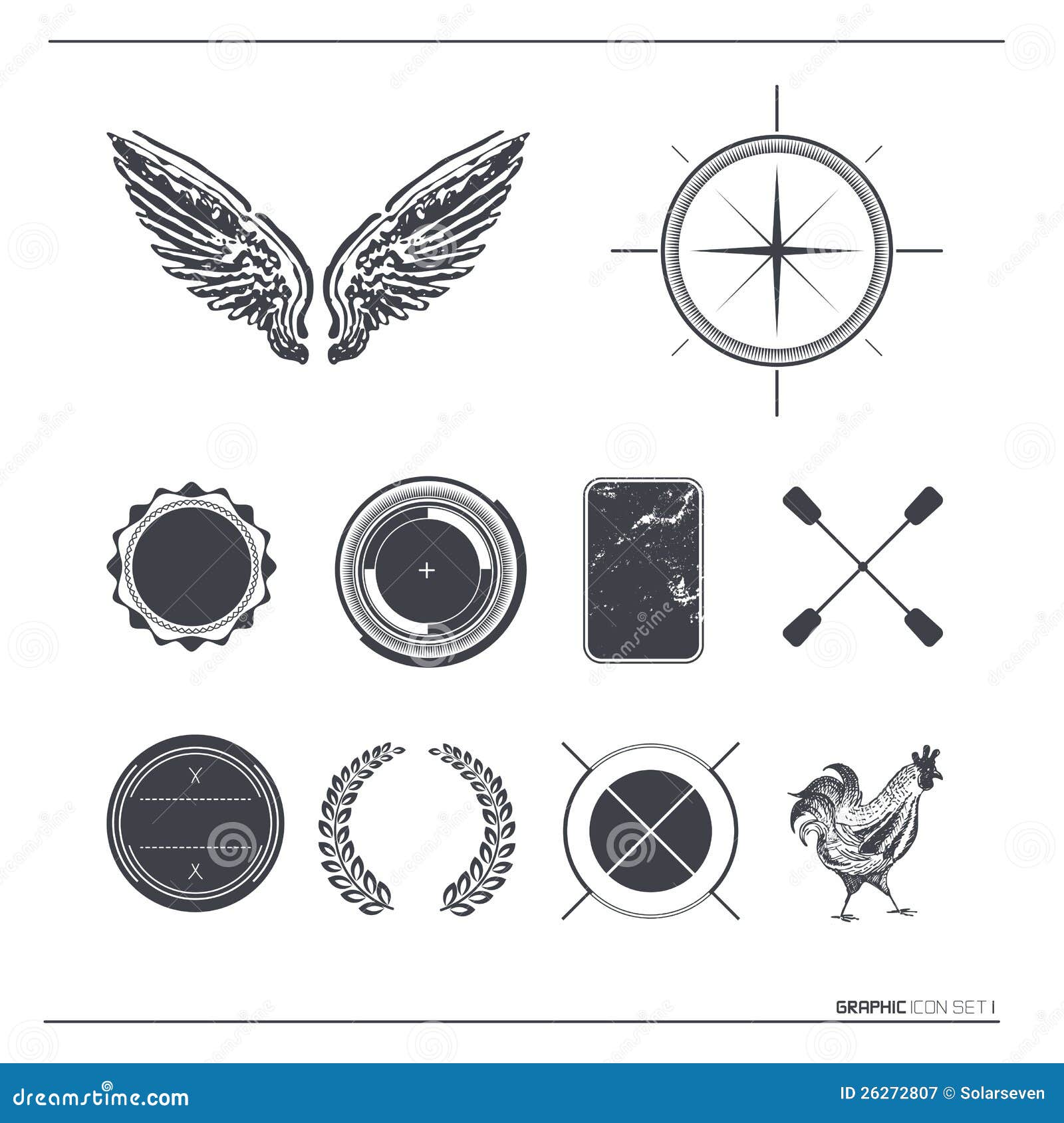 Labels With Symbols Vector Illustration | CartoonDealer.com #10132410