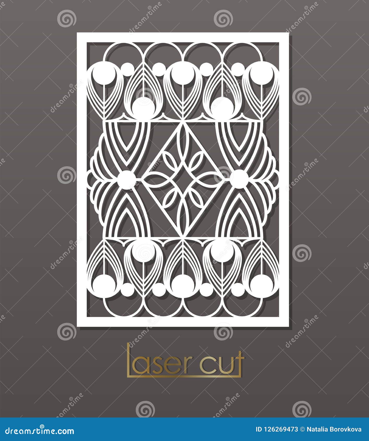 Vintage Vector Pattern for Laser Cutting. Luxurious Pattern. Decorative ...