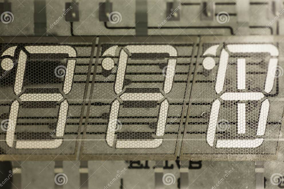 Vintage VFD display stock photo. Image of fluorescent - 154021850