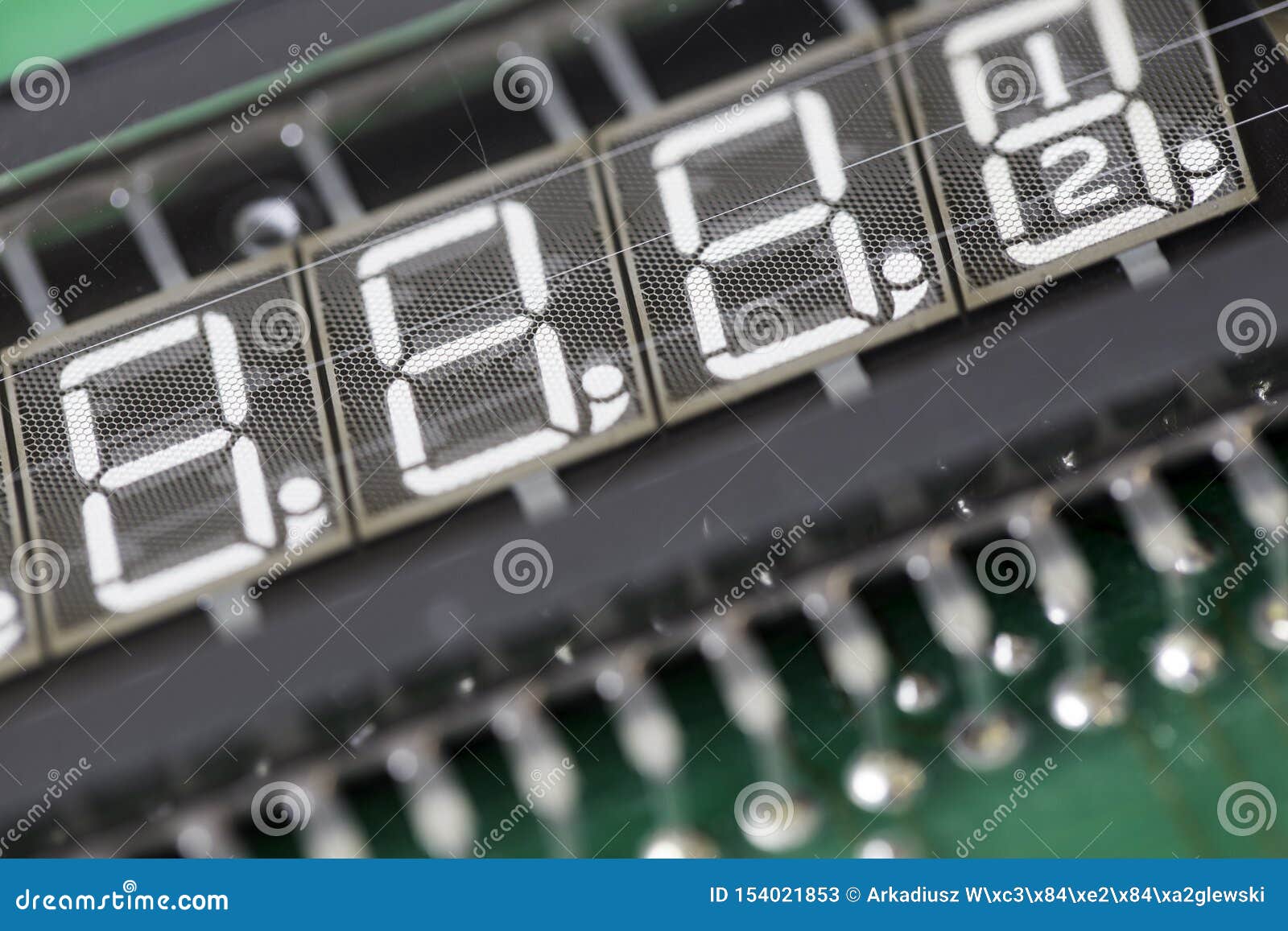Vintage VFD display stock image. Image of components - 154021853