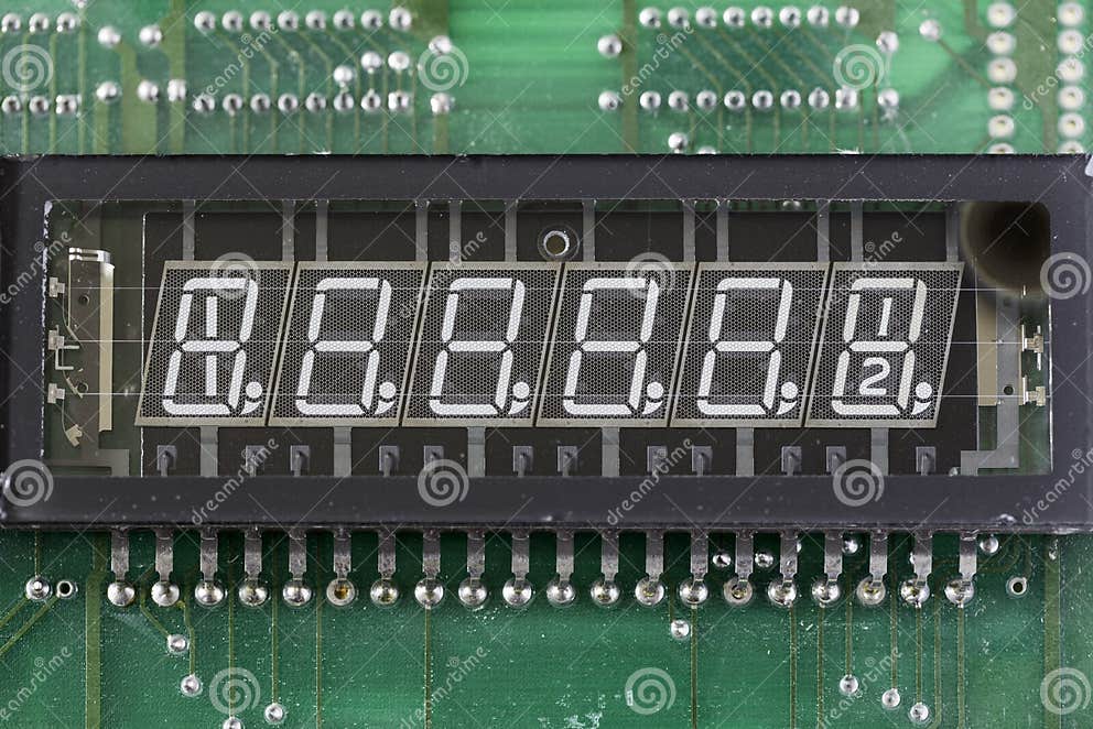 Vintage VFD display stock photo. Image of electronic - 154021894