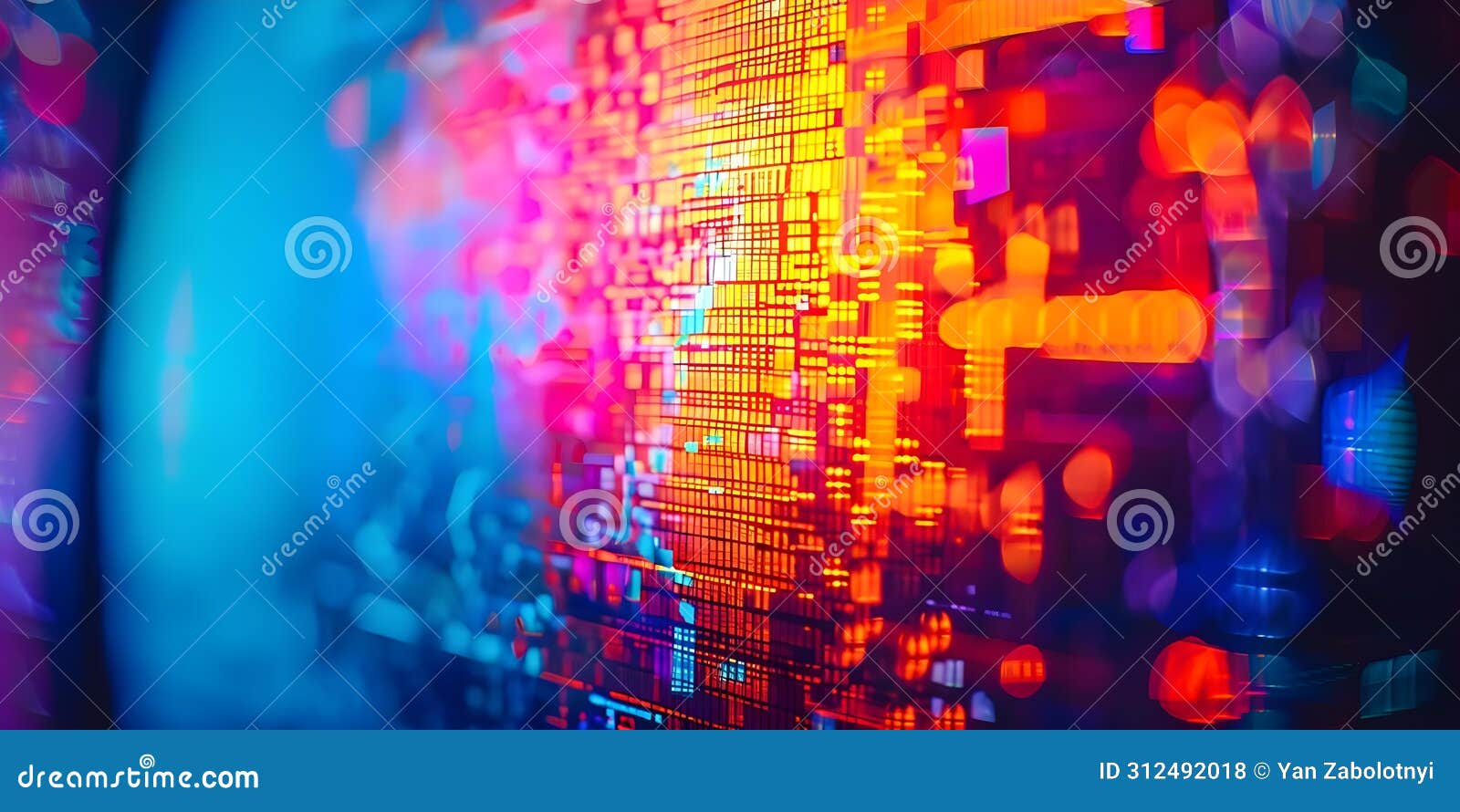 Vintage VHS Scanlines on TV Screen with Pixel Glitch Damage Background ...