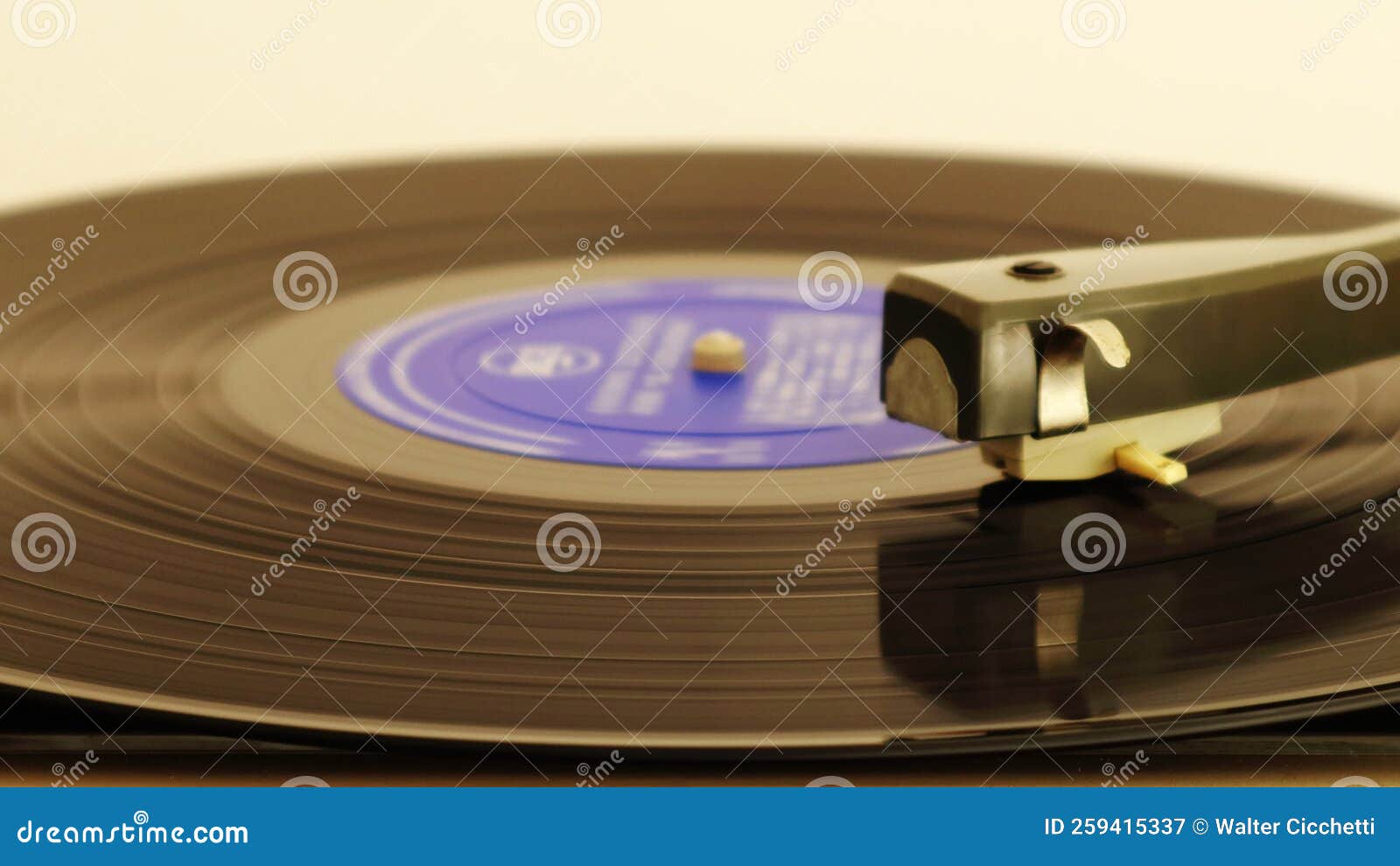 Vintage Vinyl Disc on Turntable Record Player Stock Video - Video of ...
