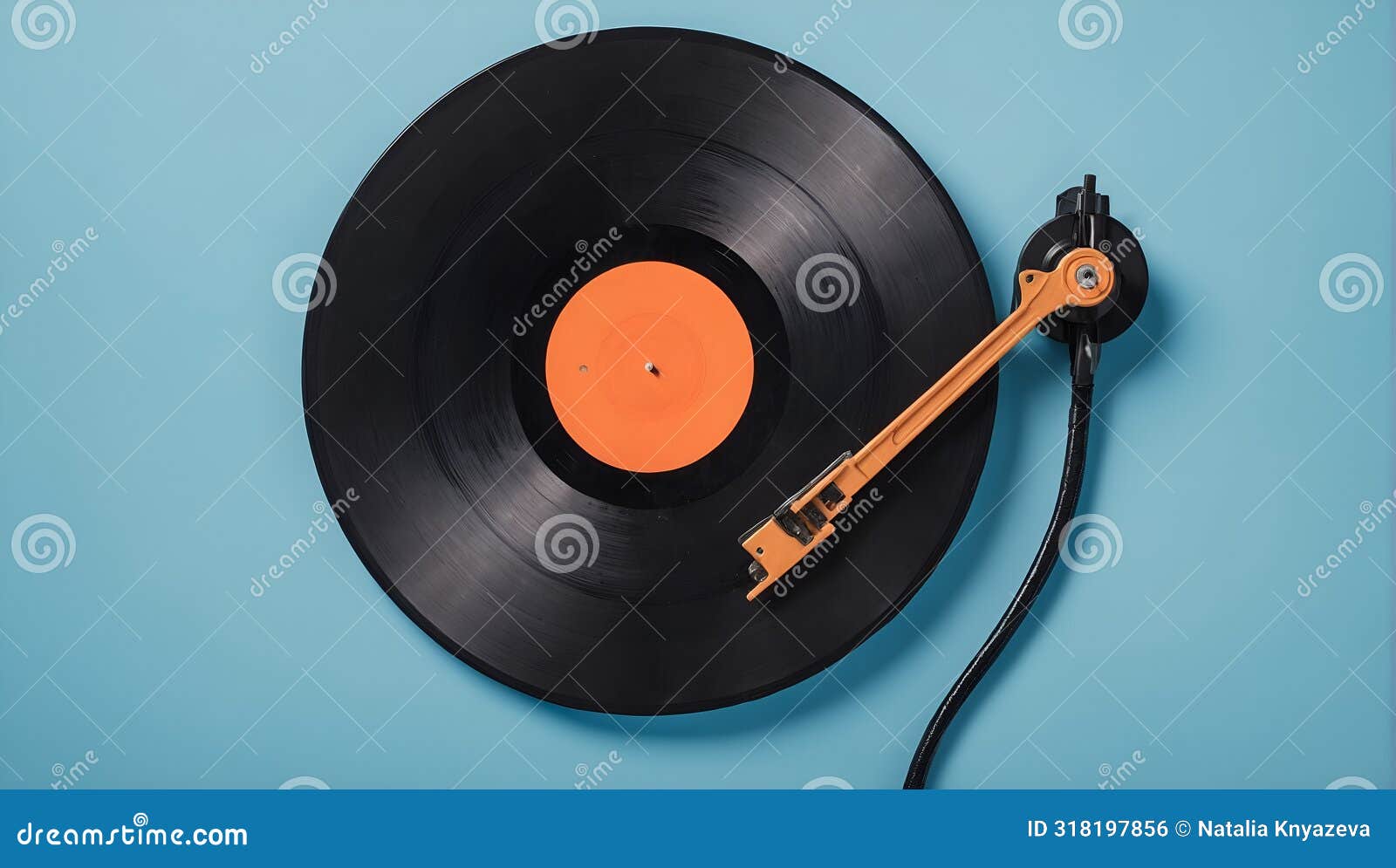 Generated Image Vintage Vinyl Record, Ai Generated Stock Illustration ...