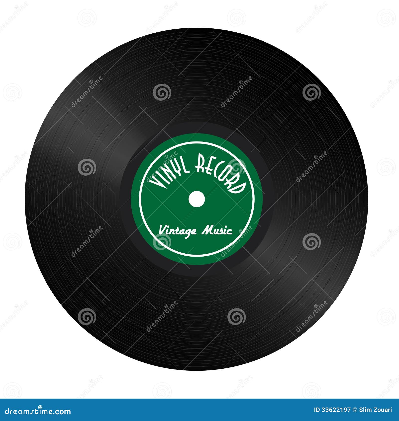 Vintage Vinyl Record stock vector. Illustration of detail - 33622197
