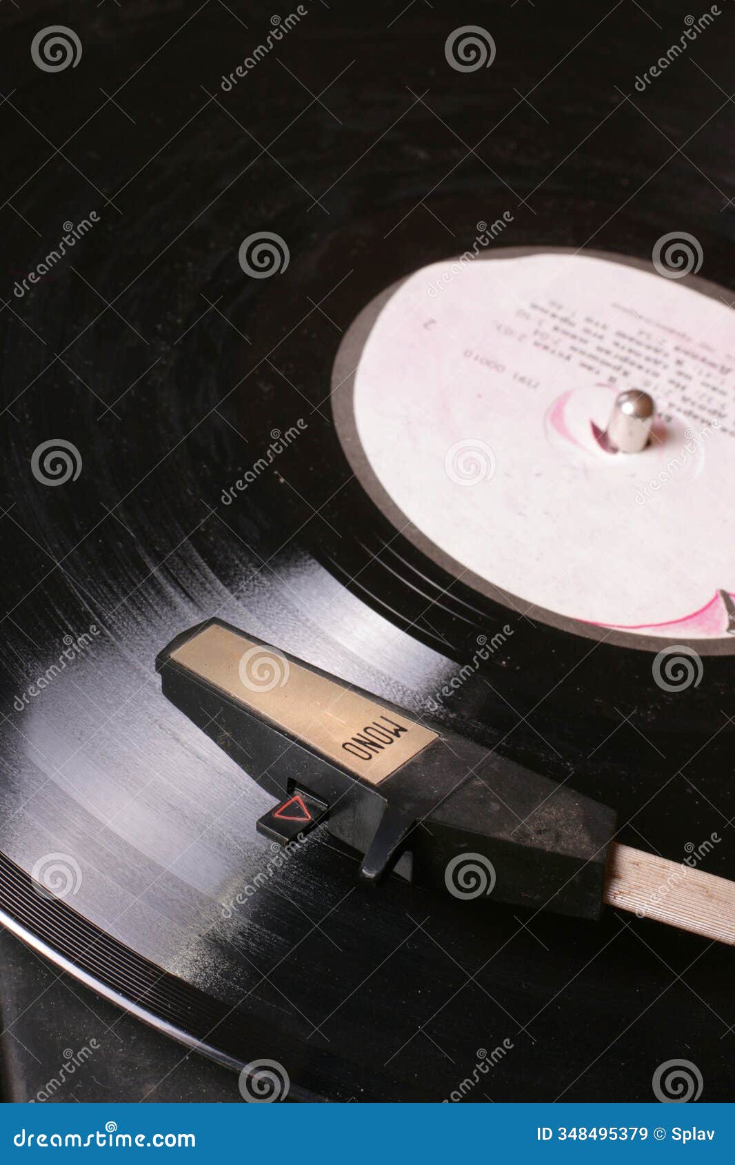 Vintage Vinyl Record Player on a White Background Stock Image - Image ...