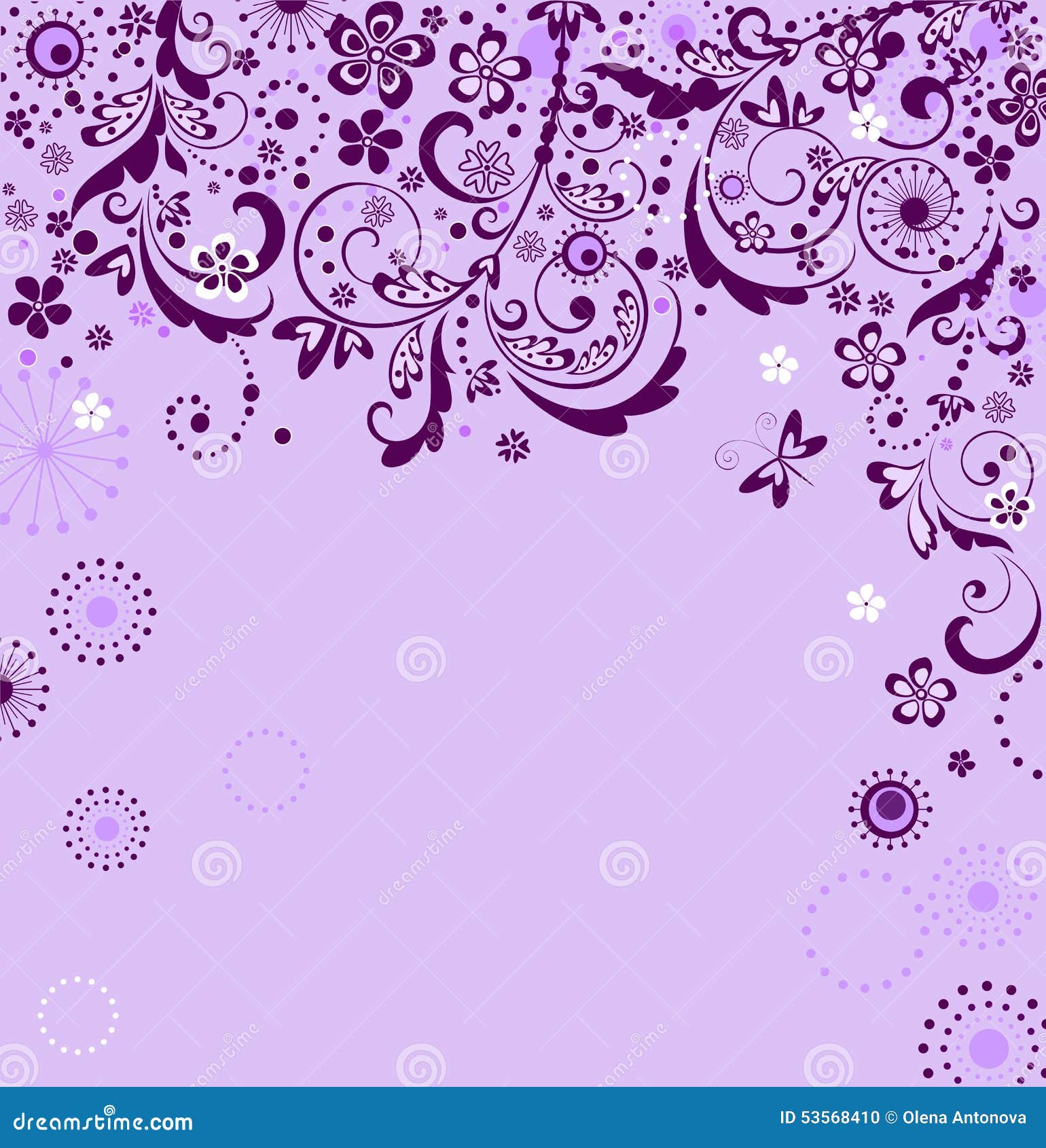 Vintage violet card stock vector. Illustration of greeting - 53568410