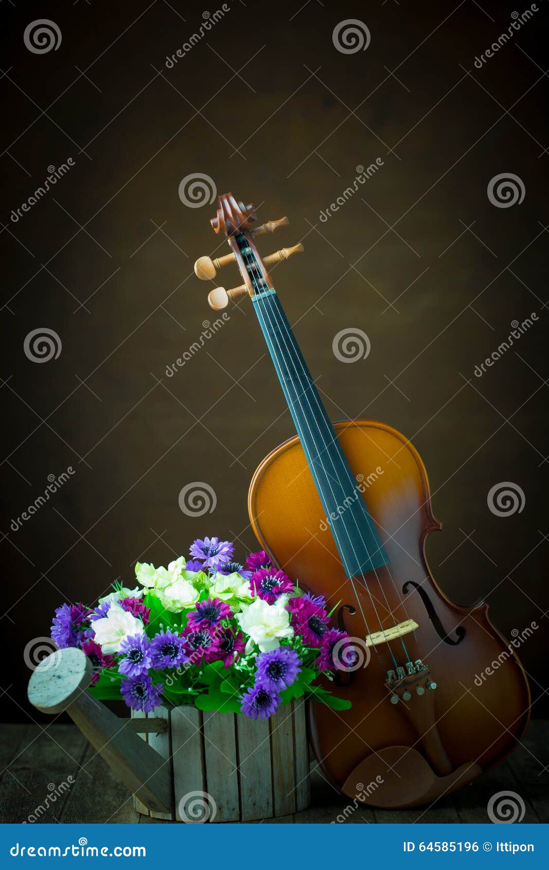 Vintage Violin with Old Steel Background Stock Photo - Image of ...