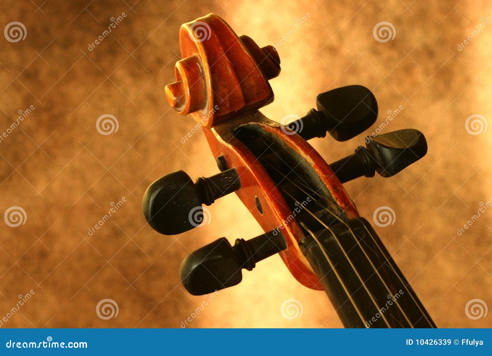Vintage Violin Scroll stock image. Image of background - 10426339