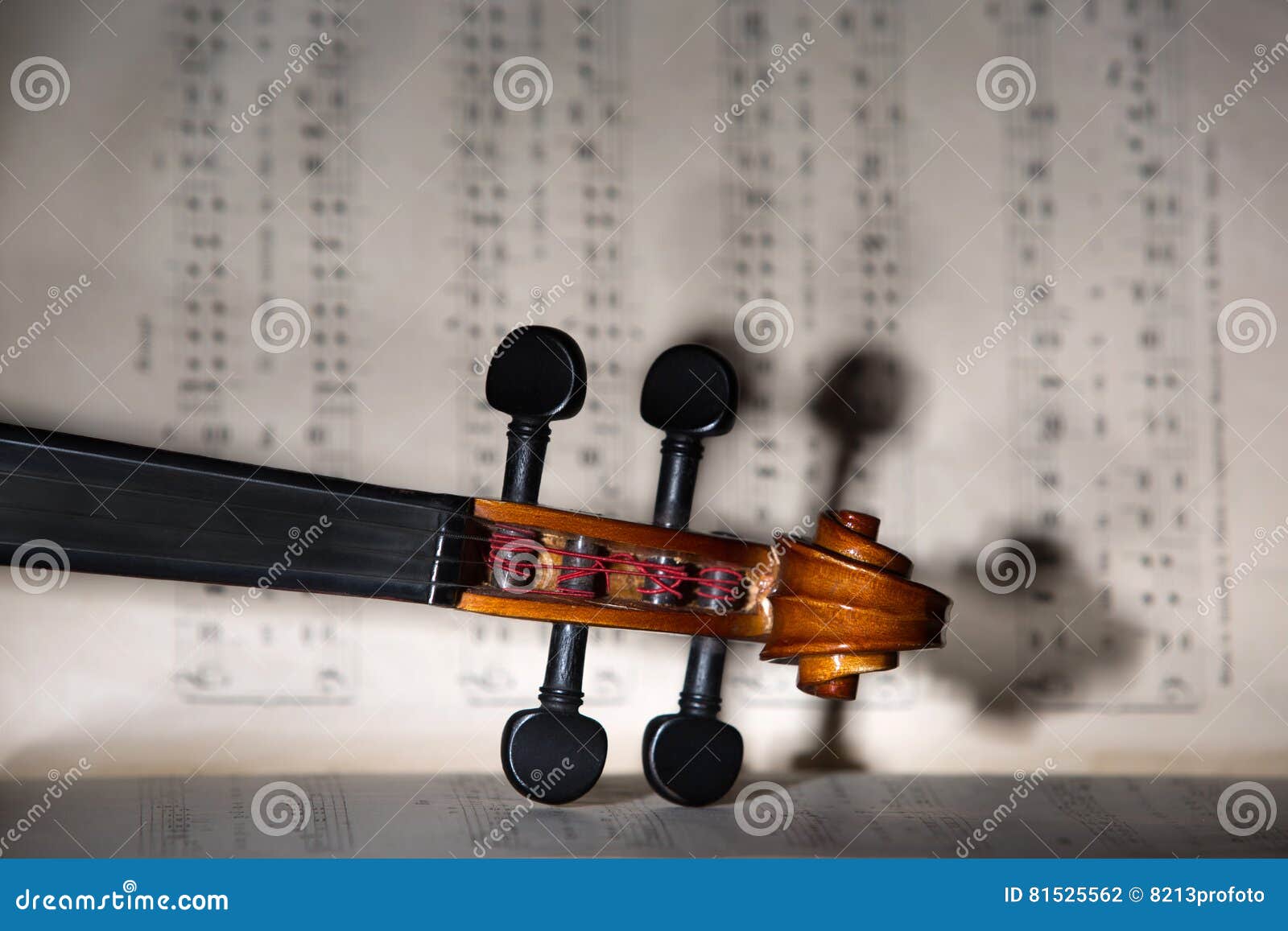 Vintage Violin on the Sheet Music. Stock Photo - Image of antique ...