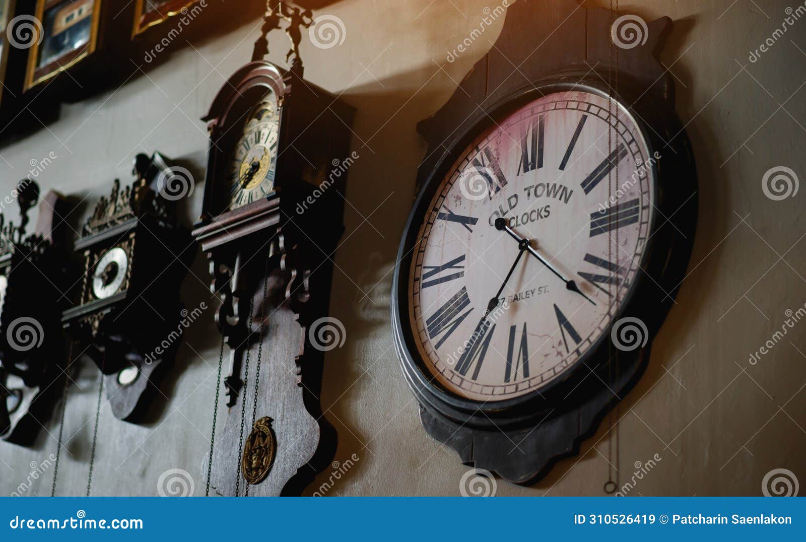 Wall Clock, Old Fashioned Time, Standing Still, Clock Photography Stock ...