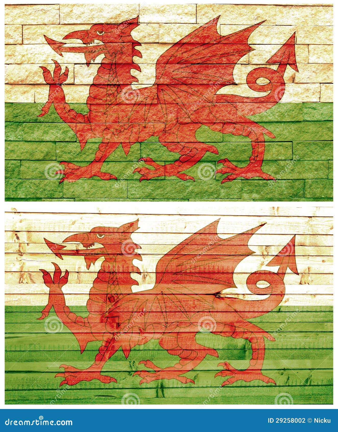 Vintage wall flag of Wales stock photo. Image of background - 29258002