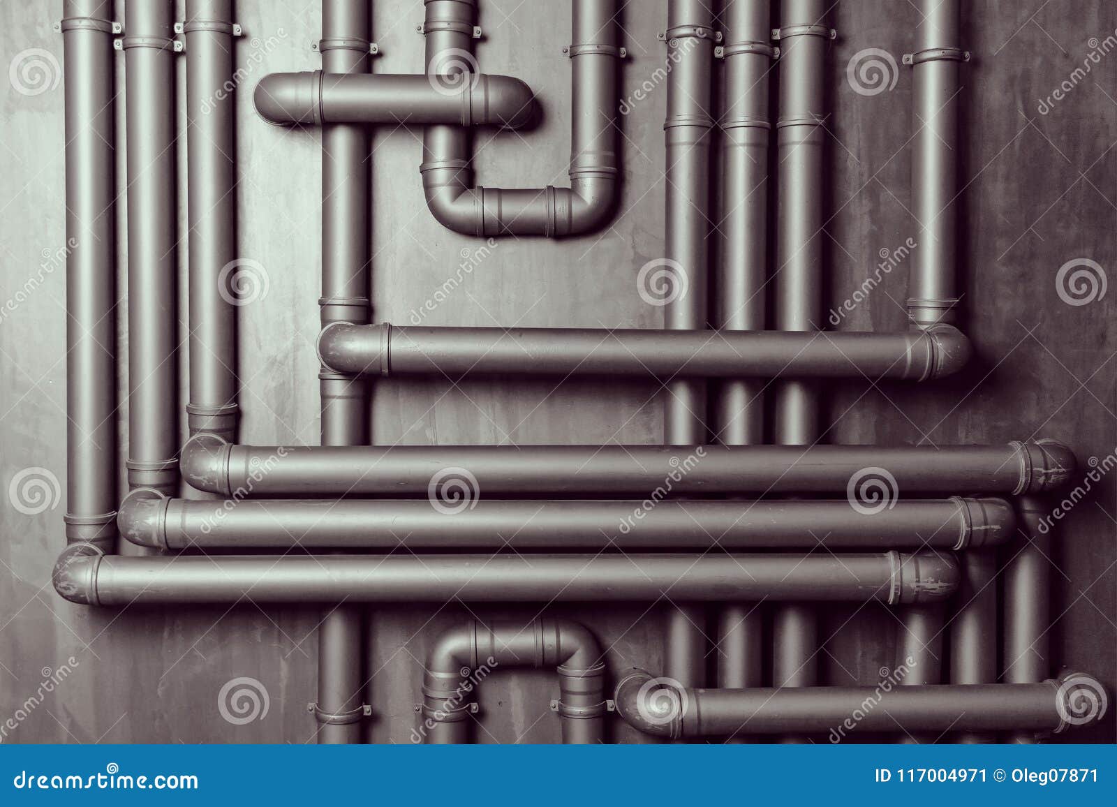 Texture of a Wall of Plastic Pipes Stock Image - Image of house ...