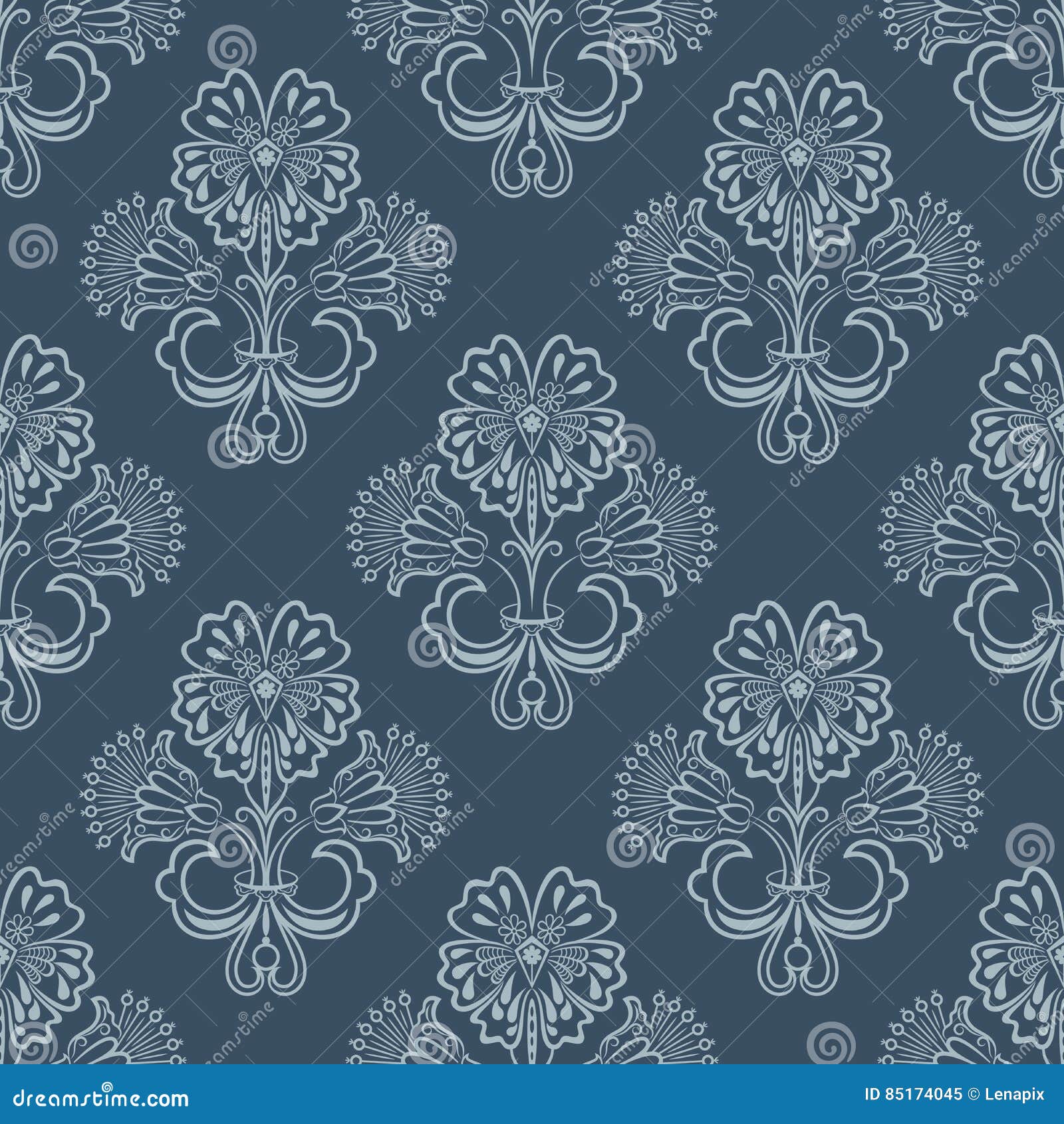 Vintage Wallpaper Diamond Shaped Pattern Stock Vector - Illustration of ...