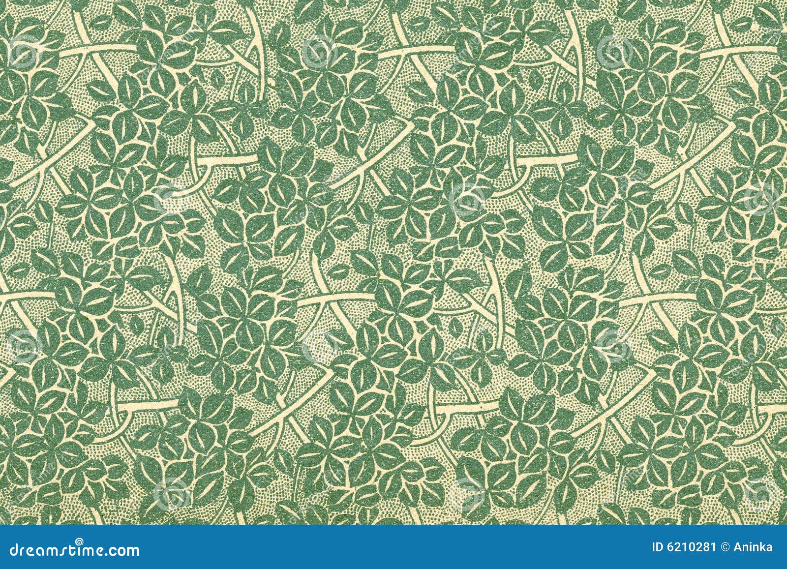 Vintage Wallpaper with Leaves Stock Image - Image of flourish, texture ...