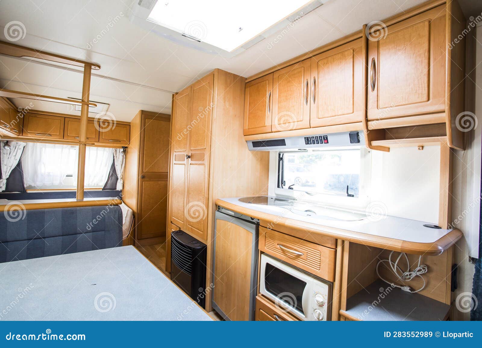 Vintage Wanderlust: Inside the 2001 Caravan Retreat Stock Image - Image ...