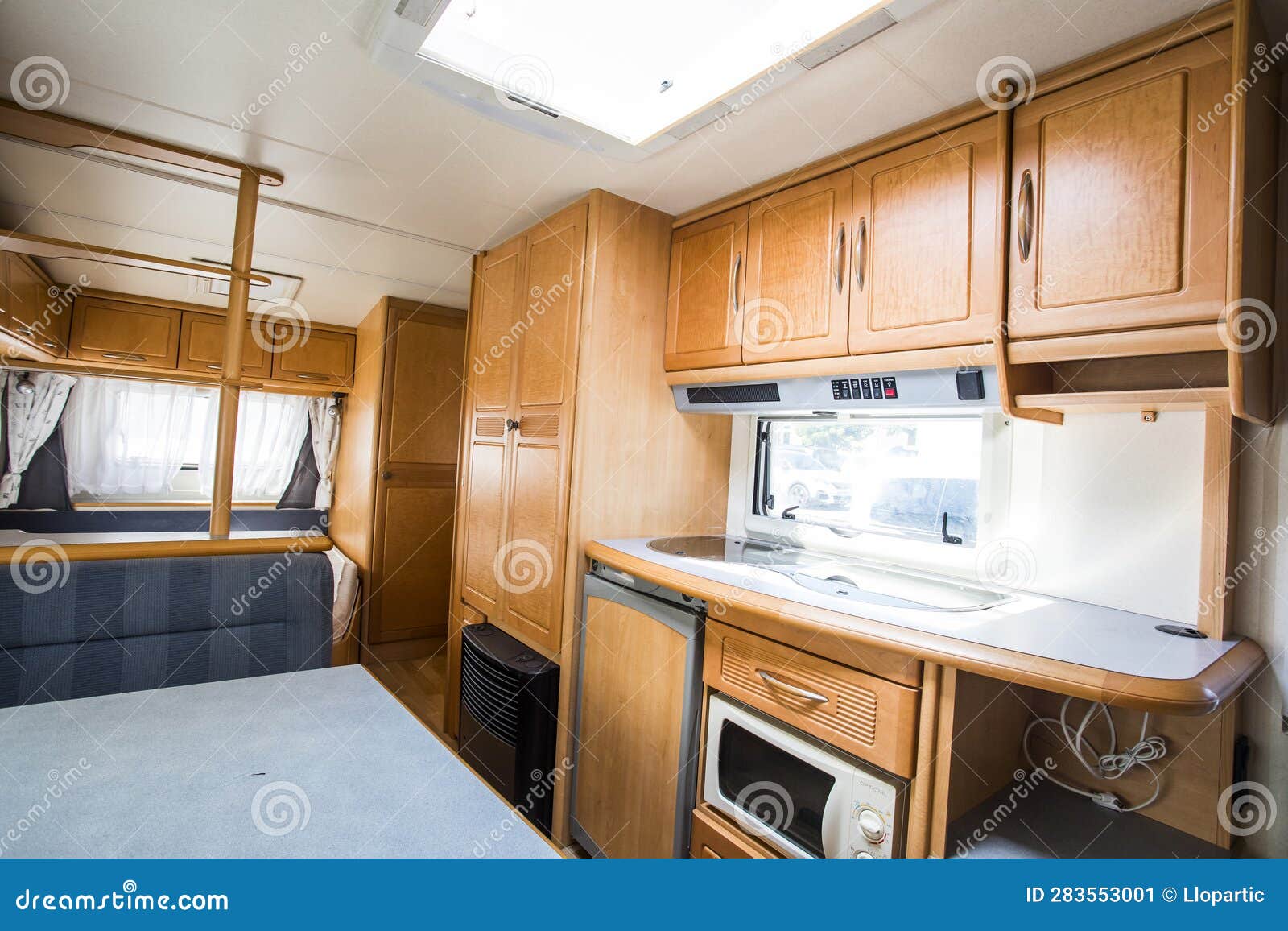 Vintage Wanderlust: Inside the 2001 Caravan Retreat Stock Image - Image ...
